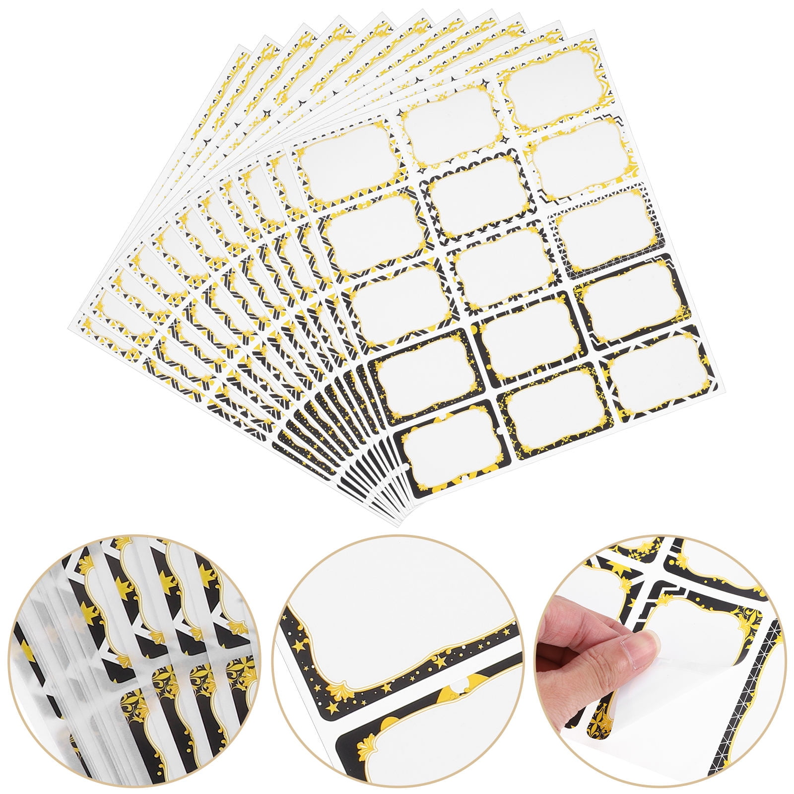 LABSERRON 23Sheets Name Tag Stickers Classroom Name Tags Colored Name ...