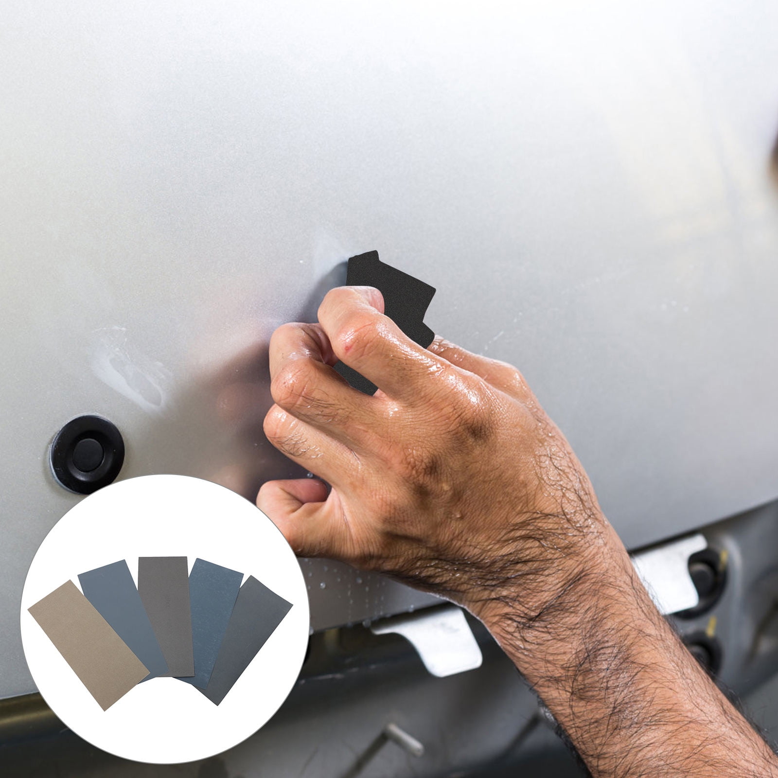 LABSERRON 25Pcs Assorted Grit Sanding Paper Silicon Carbide Wet Dry ...