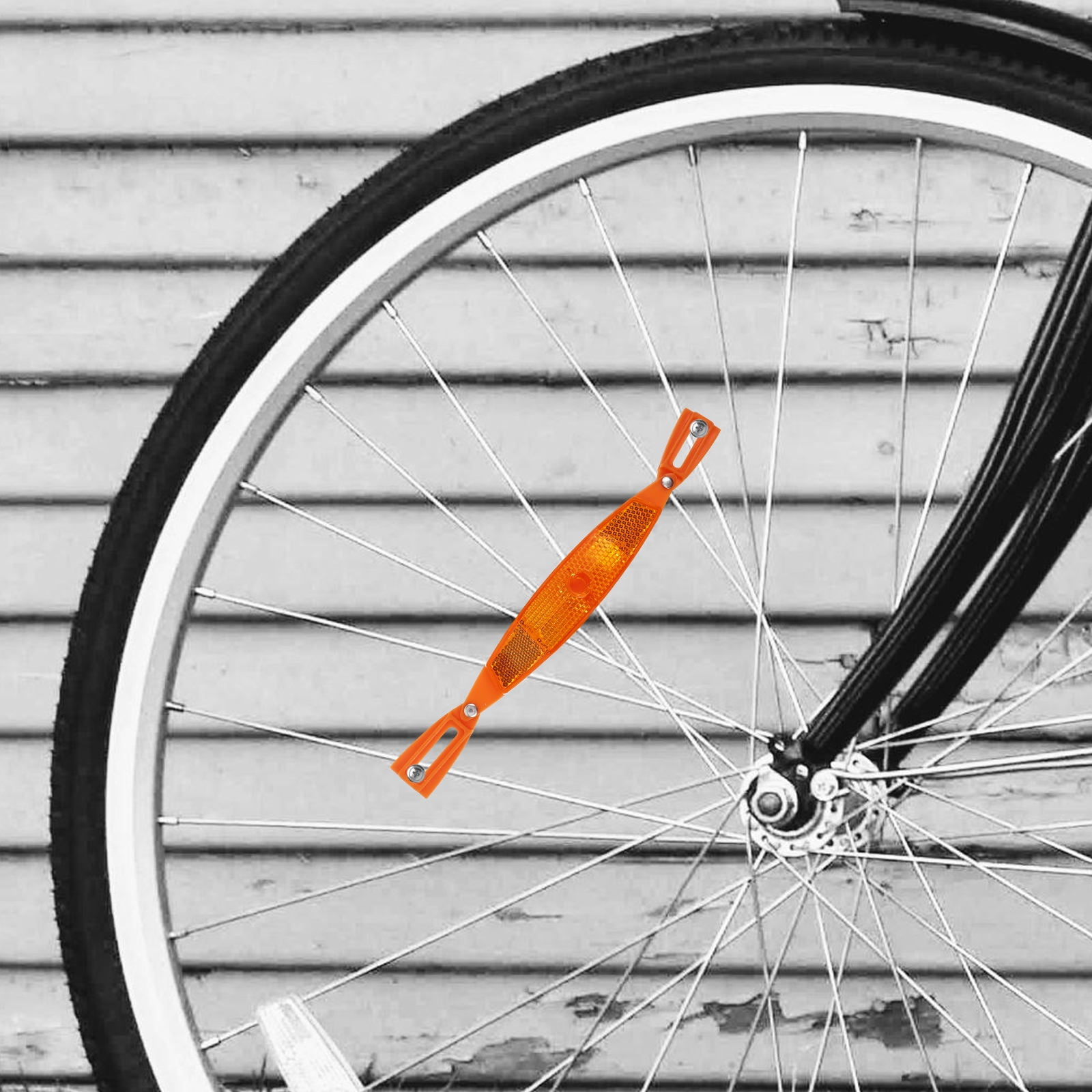LABSERRON 25Set Orange Plastic Bike Reflectors for Wheels Night Riding ...