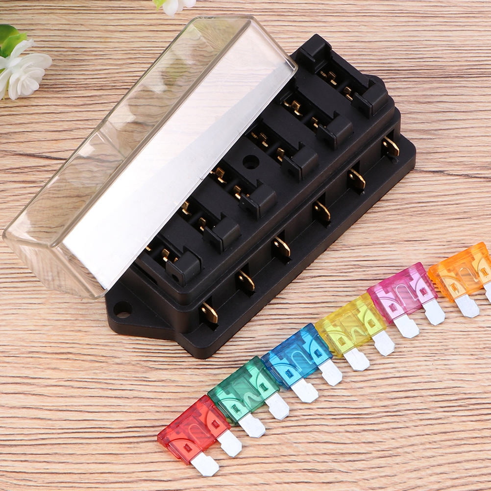 LABSERRON 2Pcs 6 Way Fuse Holder for Cars and Trucks with Circuit ...