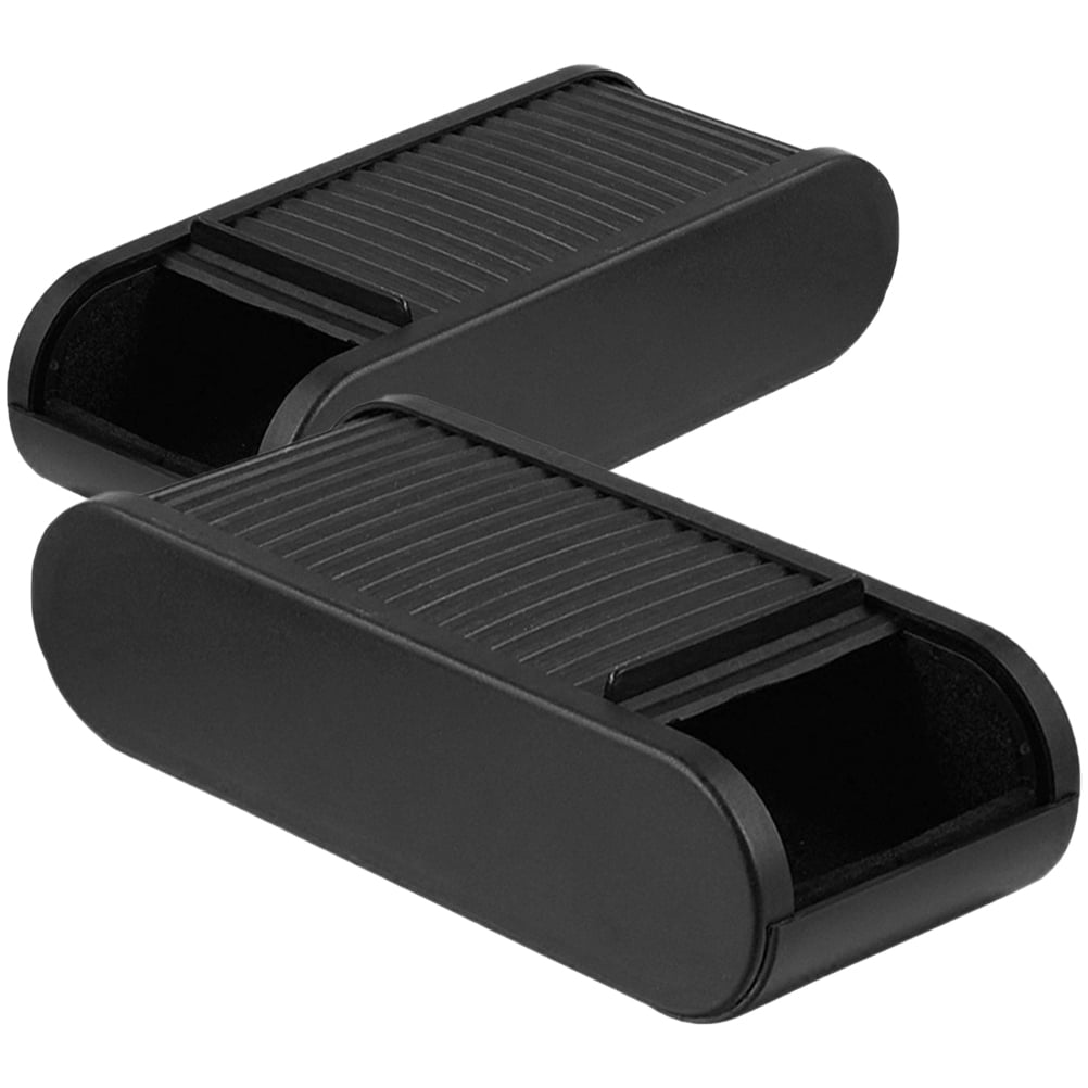 LABSERRON 2Pcs Black Plastic Dashboard Coin Holder Compact Storage ...