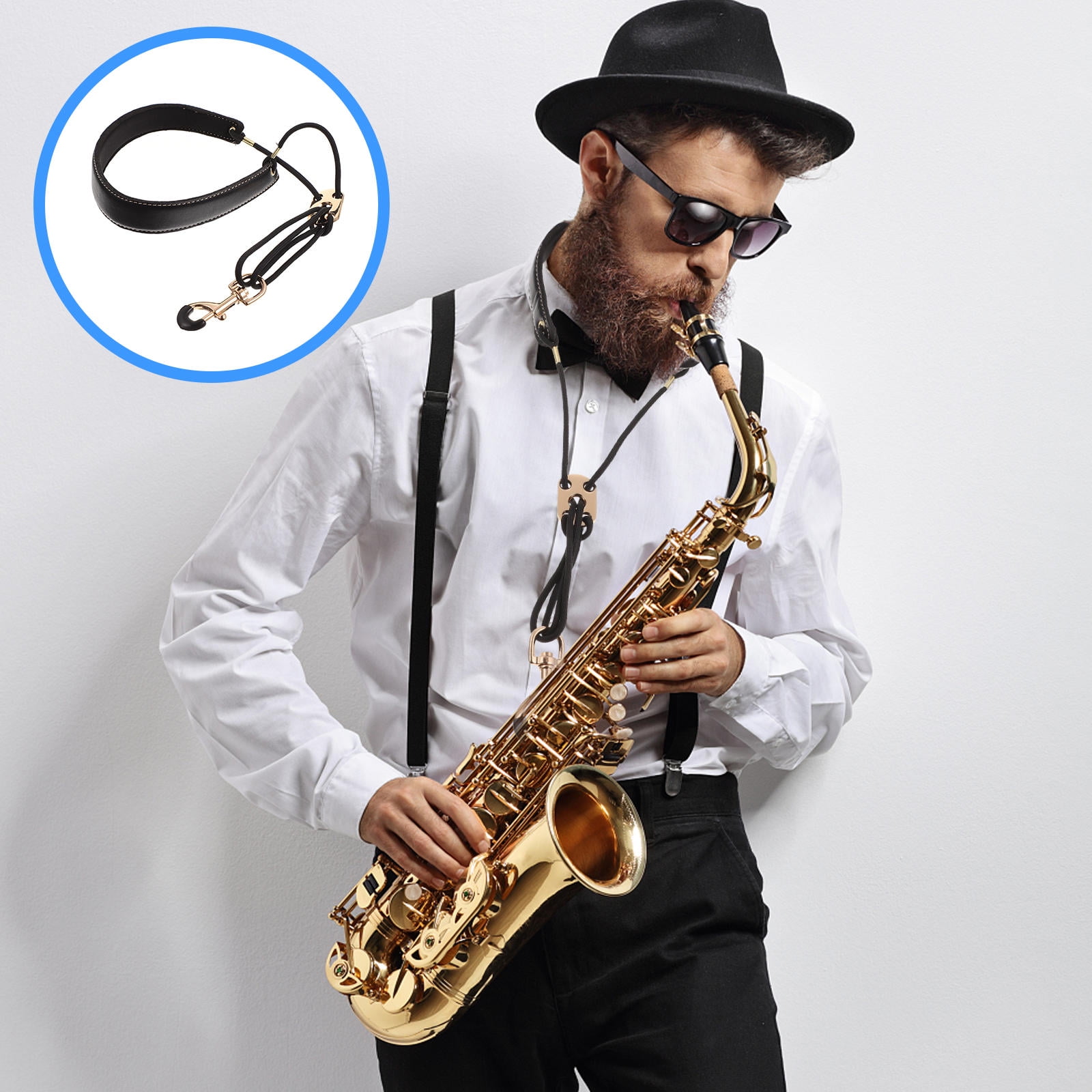 LABSERRON 2Pcs Elegant Design Saxophone Strap for Alto Sax with Neck ...