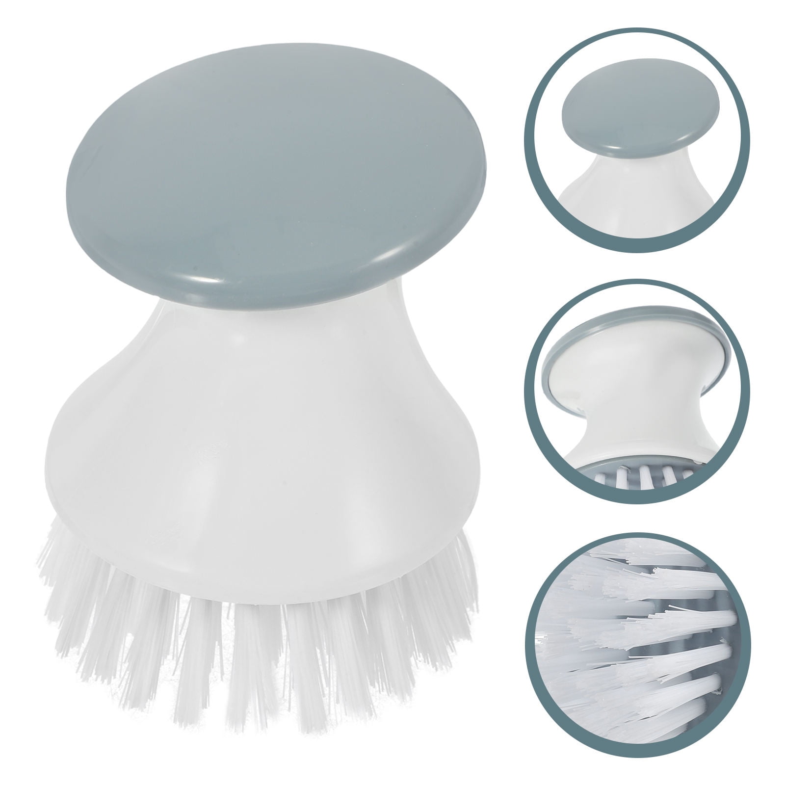 LABSERRON 2Pcs Kitchen Scrubber Brush Round Prevent Scratches Ergonomic ...