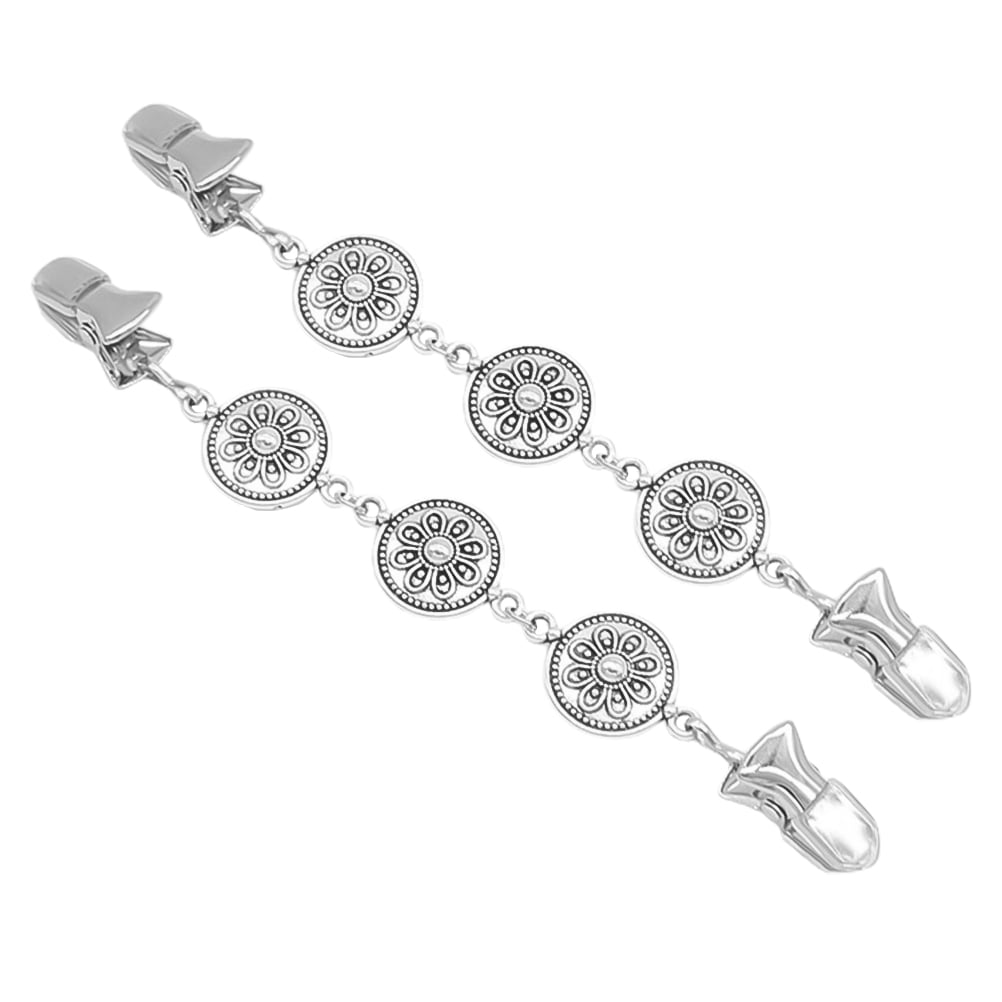 LABSERRON 2Pcs Retro Round Face Alloy Cardigan Clip for Vintage Sweater ...