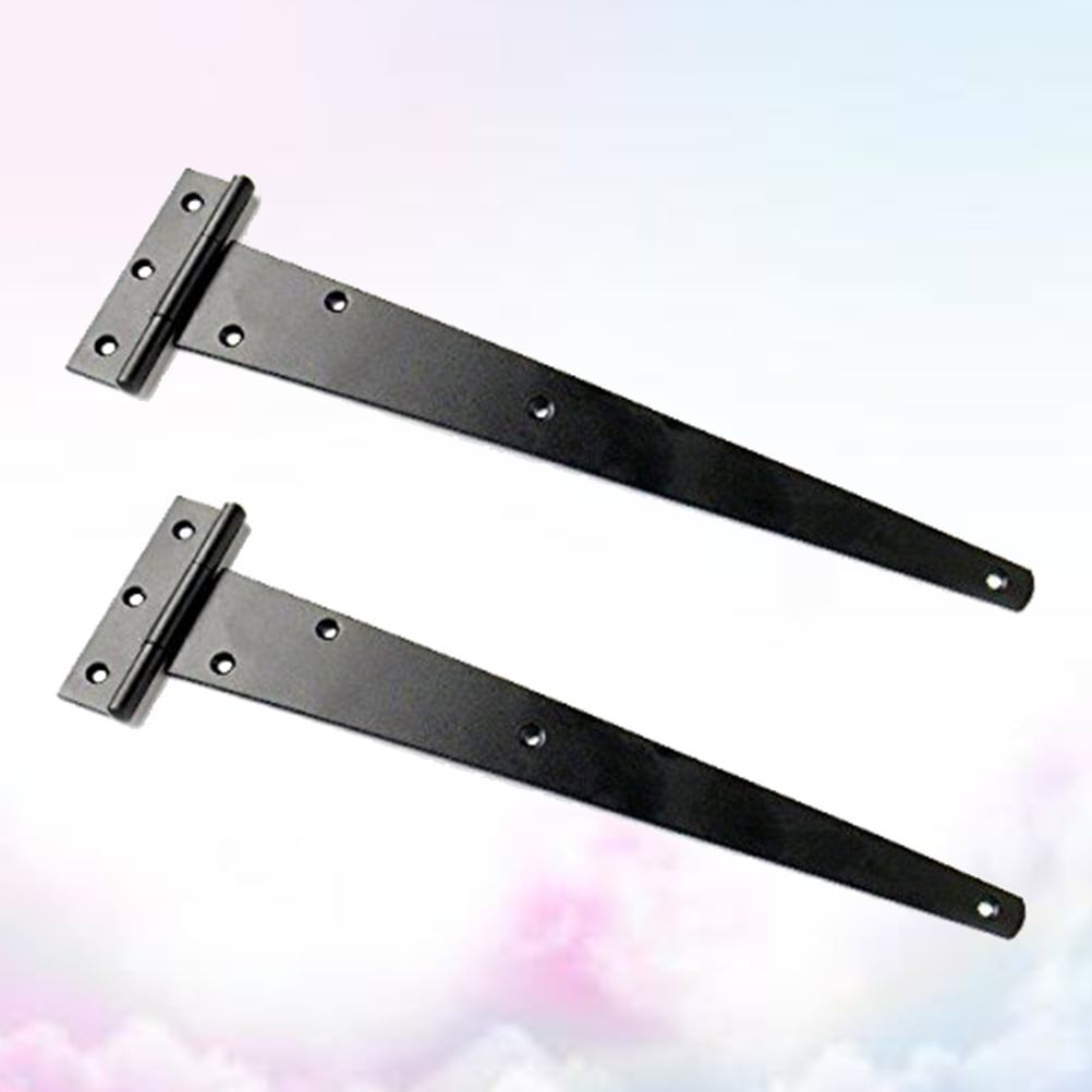 LABSERRON 2Set T Hinges Black for Gates and Furniture 11.8x3.7x0.07in ...
