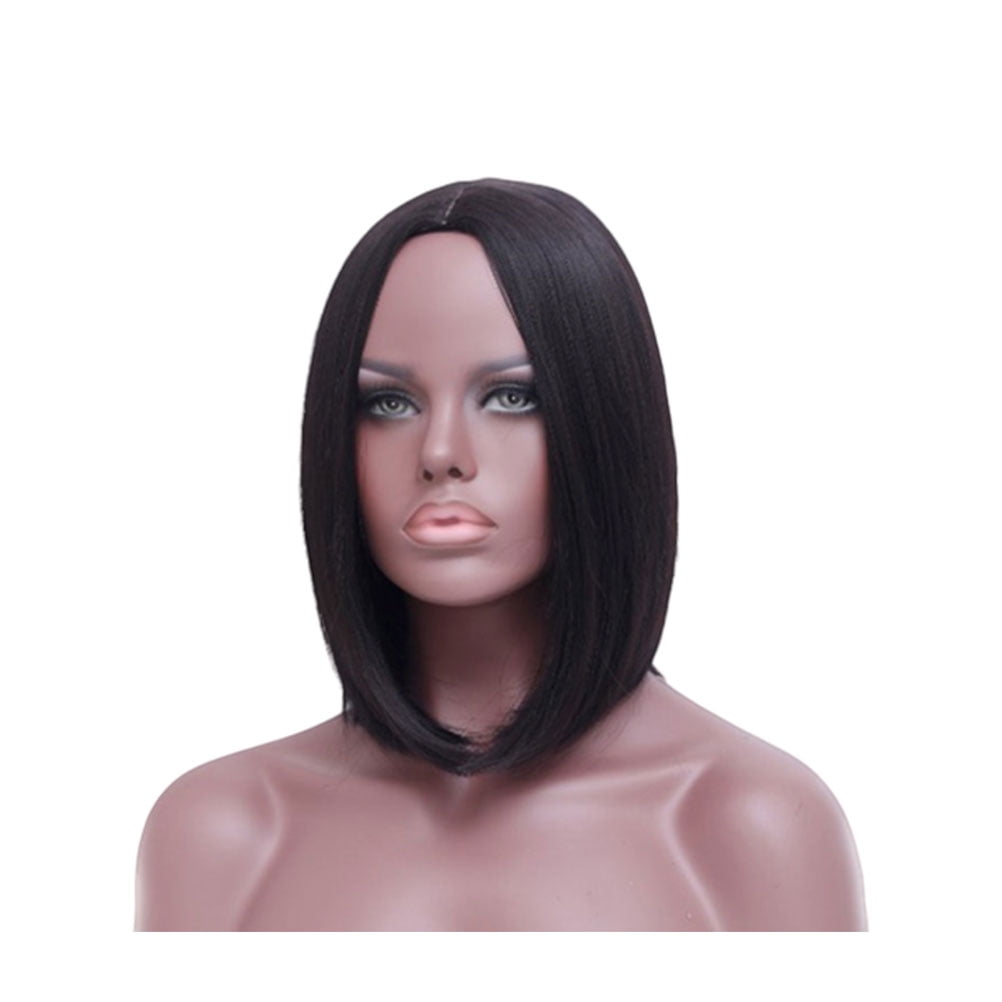 LABSERRON 34Pack Medium Length Straight Wig for Girls with Fringe for ...