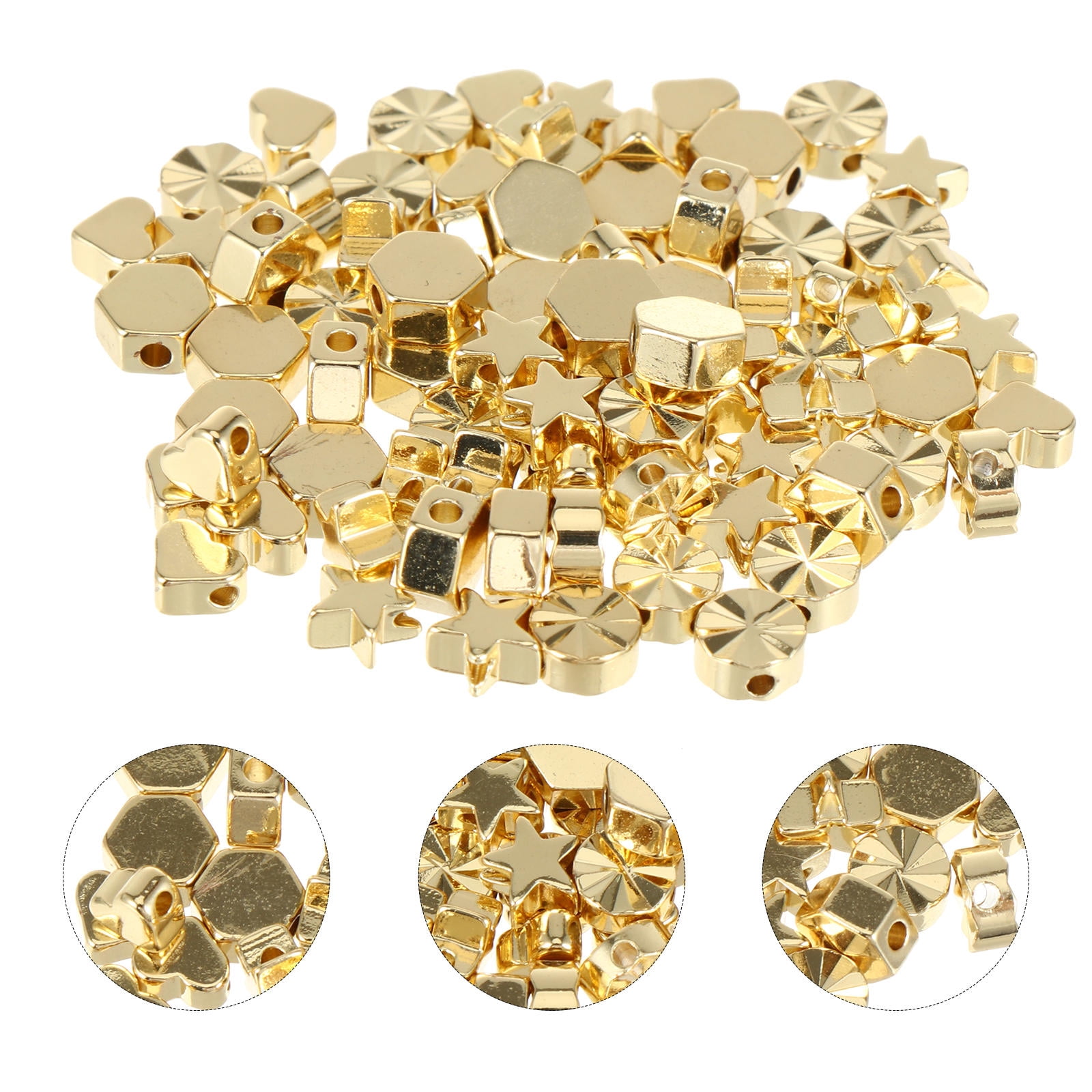 LABSERRON 35Set Diy hexagon alloy beads for Handicrafts and Craft ...