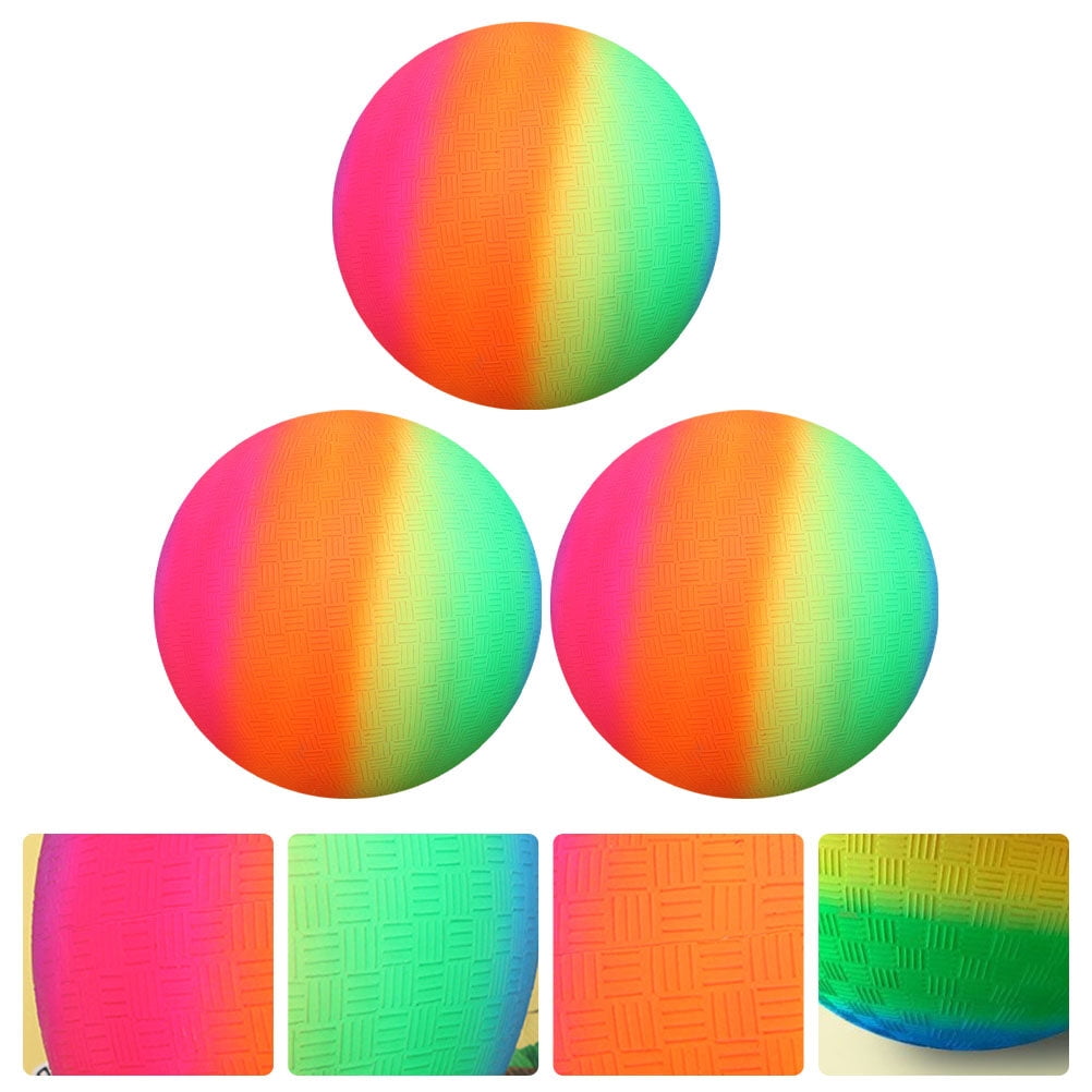 LABSERRON 3Pcs 22cm Inflatable Ball for Kids PVC Material Round Shape ...