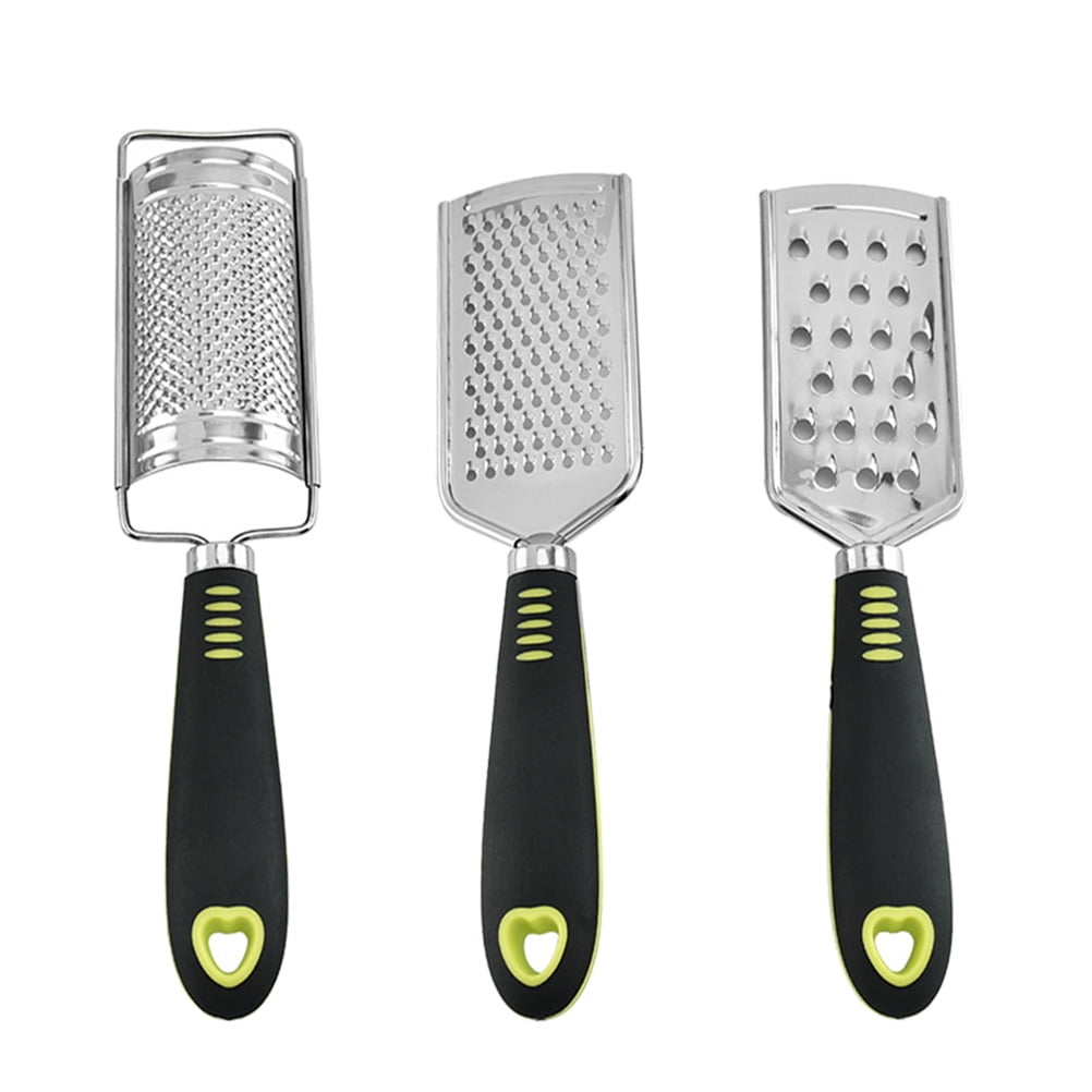 LABSERRON 3Pcs Grater Stainless Steel Cheese Shredder Handheld For ...