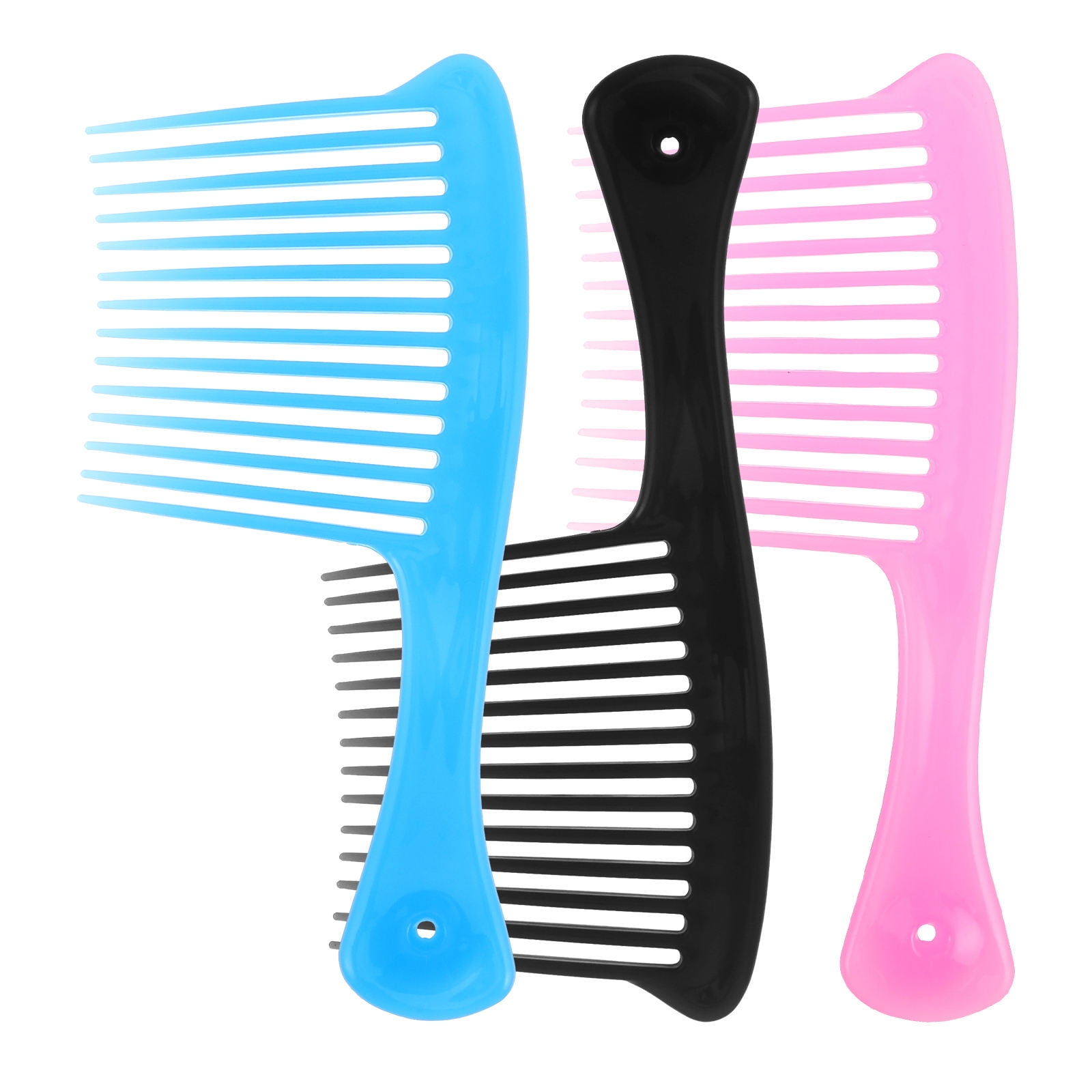 LABSERRON 3Pcs Plastic Detangle Comb for Women with Curly Hair ...