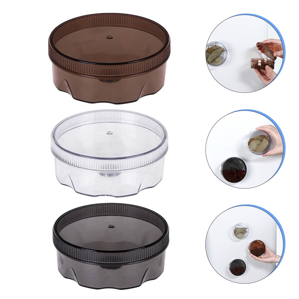 LABSERRON 3Pcs Spice Jars with Magnetic for Kitchen Organization Abs ...