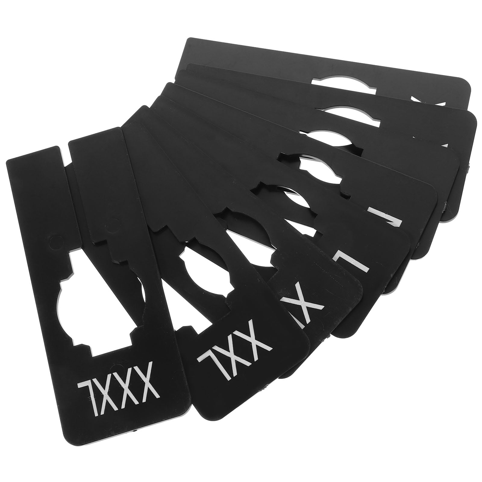 LABSERRON 40Pcs Black Plastic Clothing Size Dividers For Closet And ...