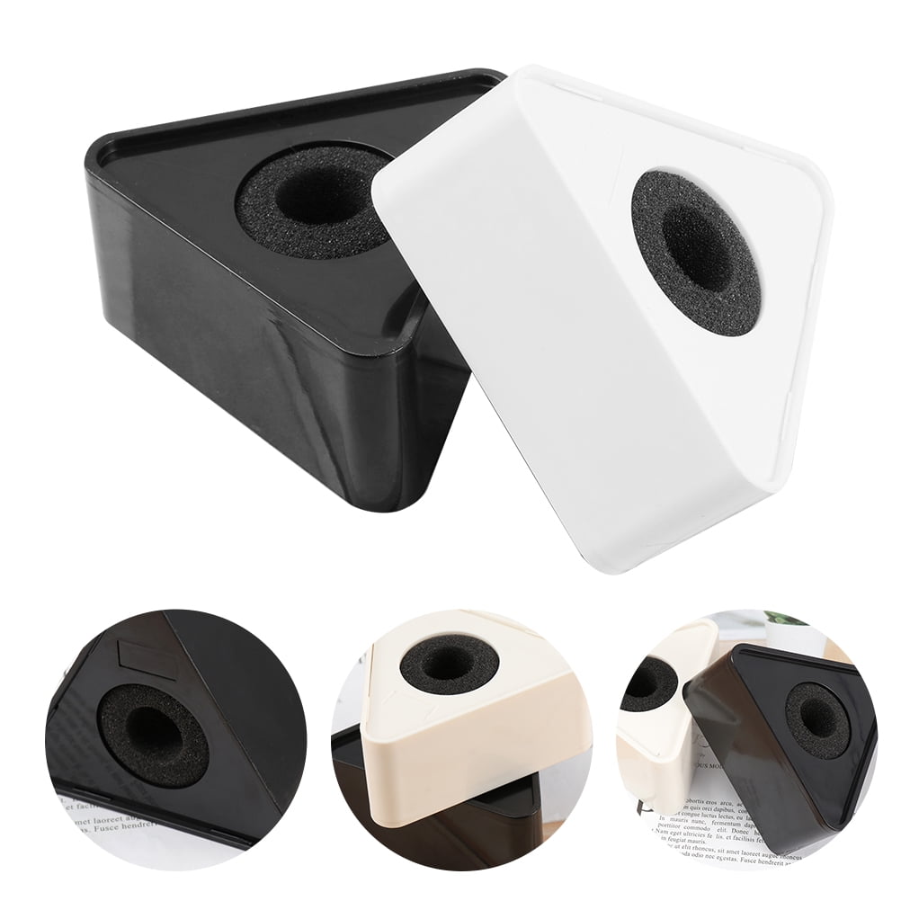 LABSERRON 4Pcs Abs Triangle Shaped Interview Mic Station Logo For ...