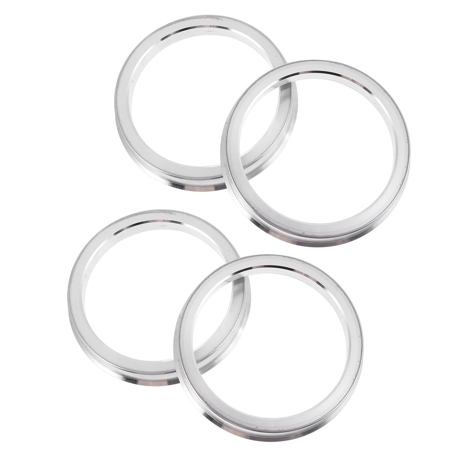 LABSERRON 4Pcs Automobile Modified Wheel Hub Silver 67.1mm to 56.1mm ...