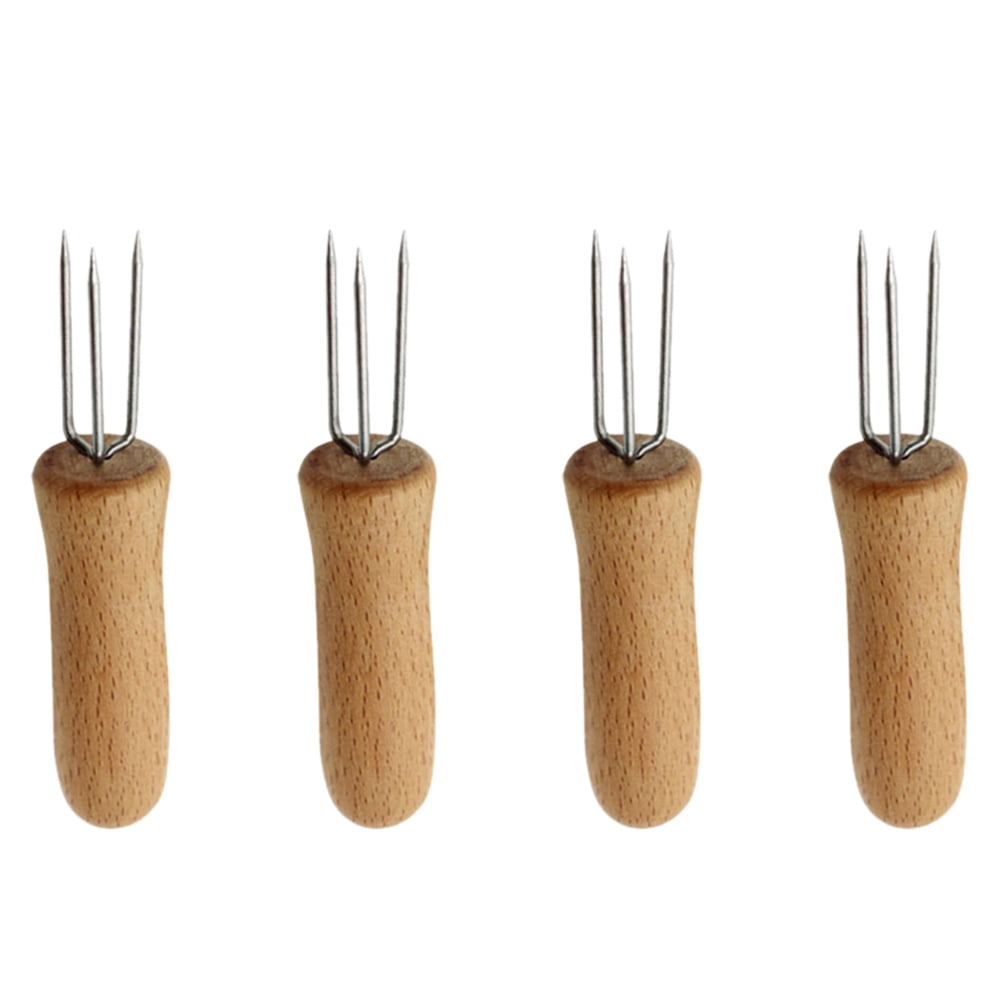 LABSERRON 4Pcs Fruit Forks Assorted Color for Home Use Stainless Steel ...
