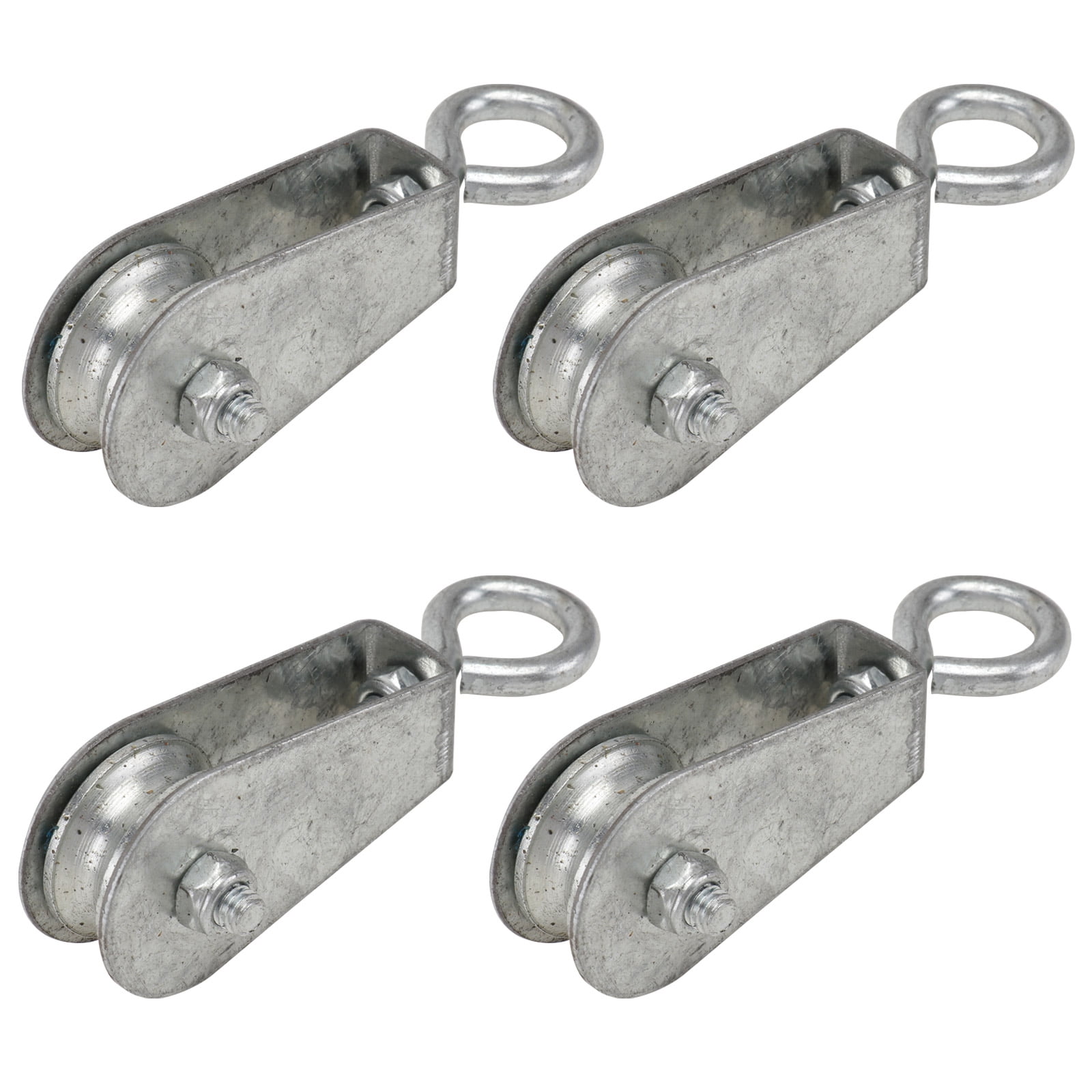 LABSERRON 4Pcs Hoisting Pulley with Bearing for Crane Wire Rope 3.8x1 ...