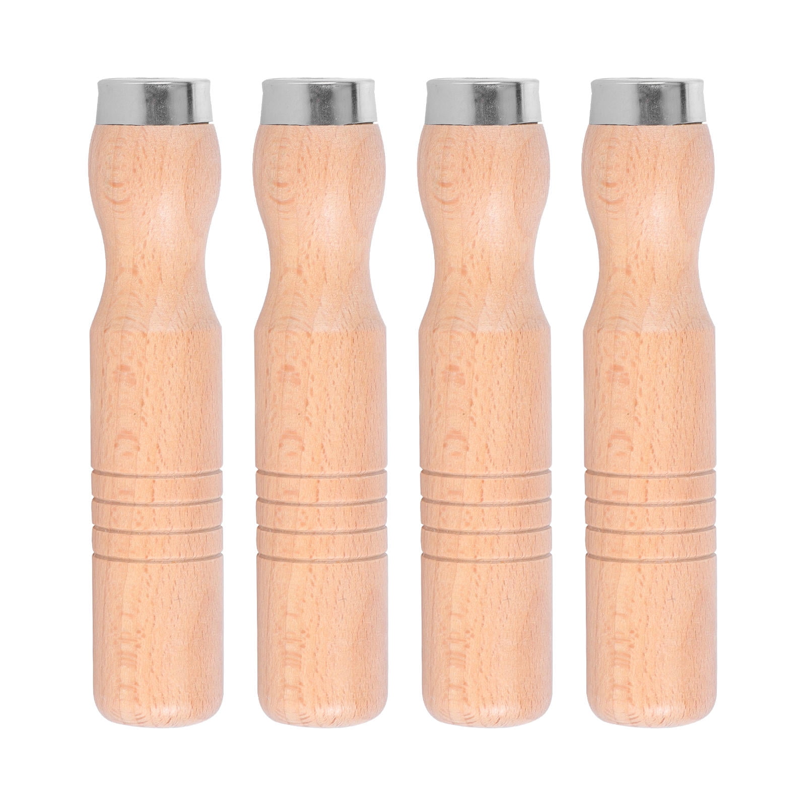 LABSERRON 4Pcs Khaki Wood File Handles for Hand Operated Tools in ...