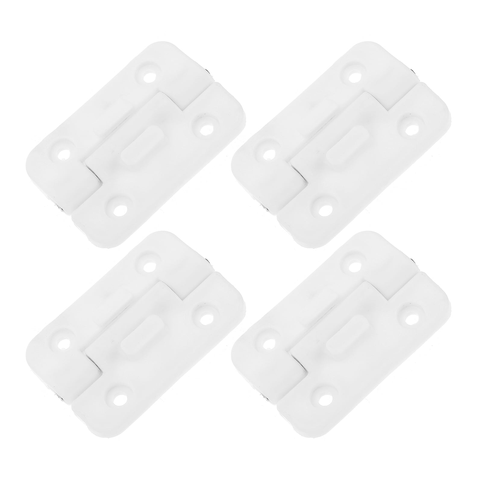 LABSERRON 4Pcs White Rectangular Hinge for Fridge Hinge Refrigerator ...