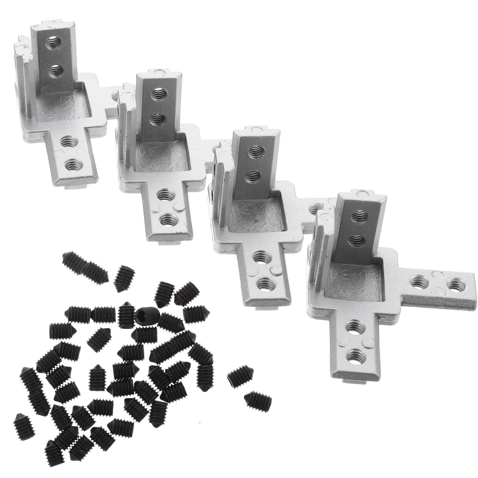 LABSERRON 4Set 3-Way End Corner Bracket Connectors for Aluminum Right ...