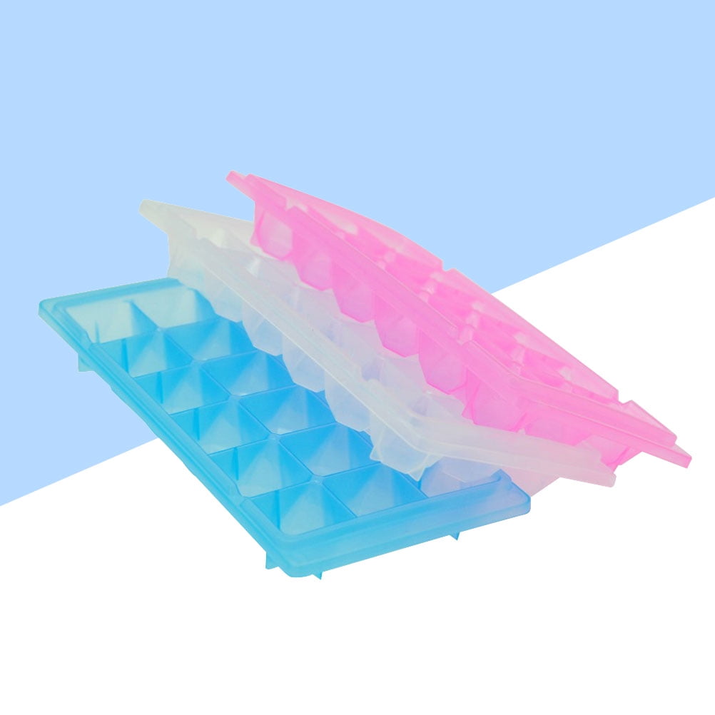 LABSERRON DIY Supplies Plastic Ice Molds Assorted Color 4Pcs Diamond ...