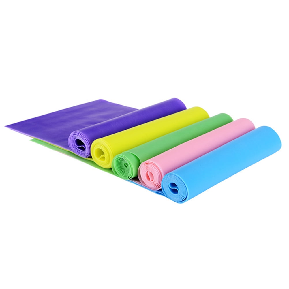 LABSERRON 4Set Tpe 150 X 15 X 0.35 Cm Tension Band Assorted Color For Gym Exercise Bands ...