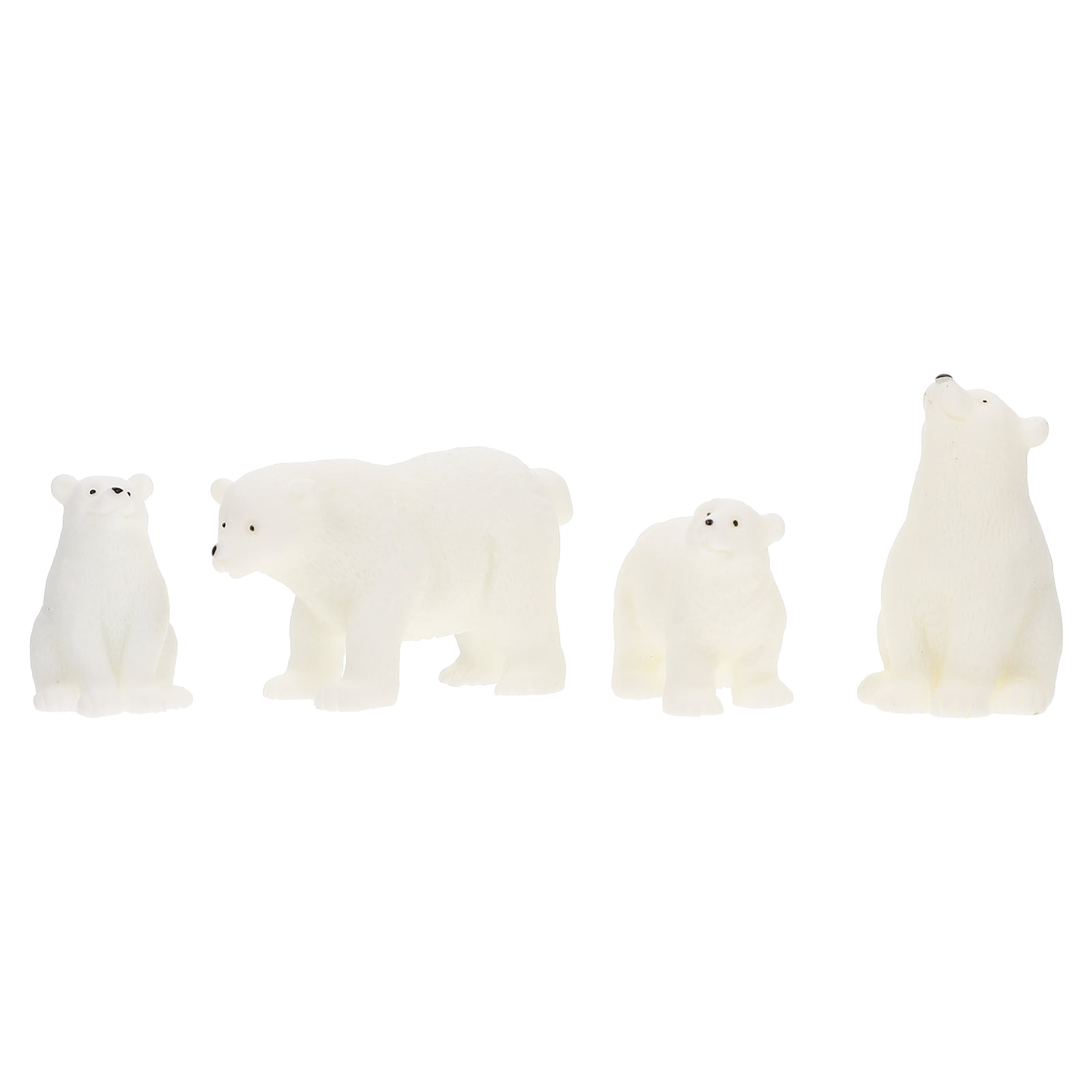 LABSERRON 4pcs Polar Adornments Cute Animal Models For Early Education ...
