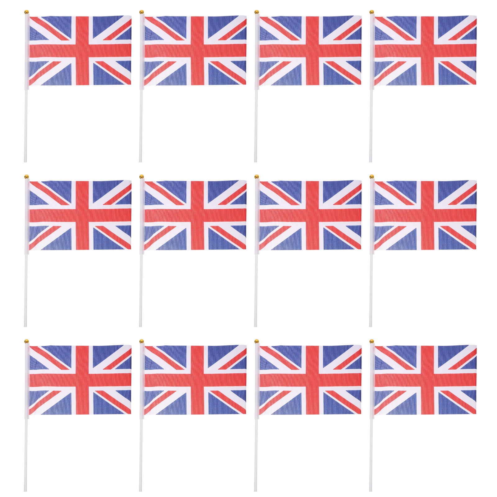 LABSERRON 50Pcs Hand Waving Flags British Union Jack for Event ...