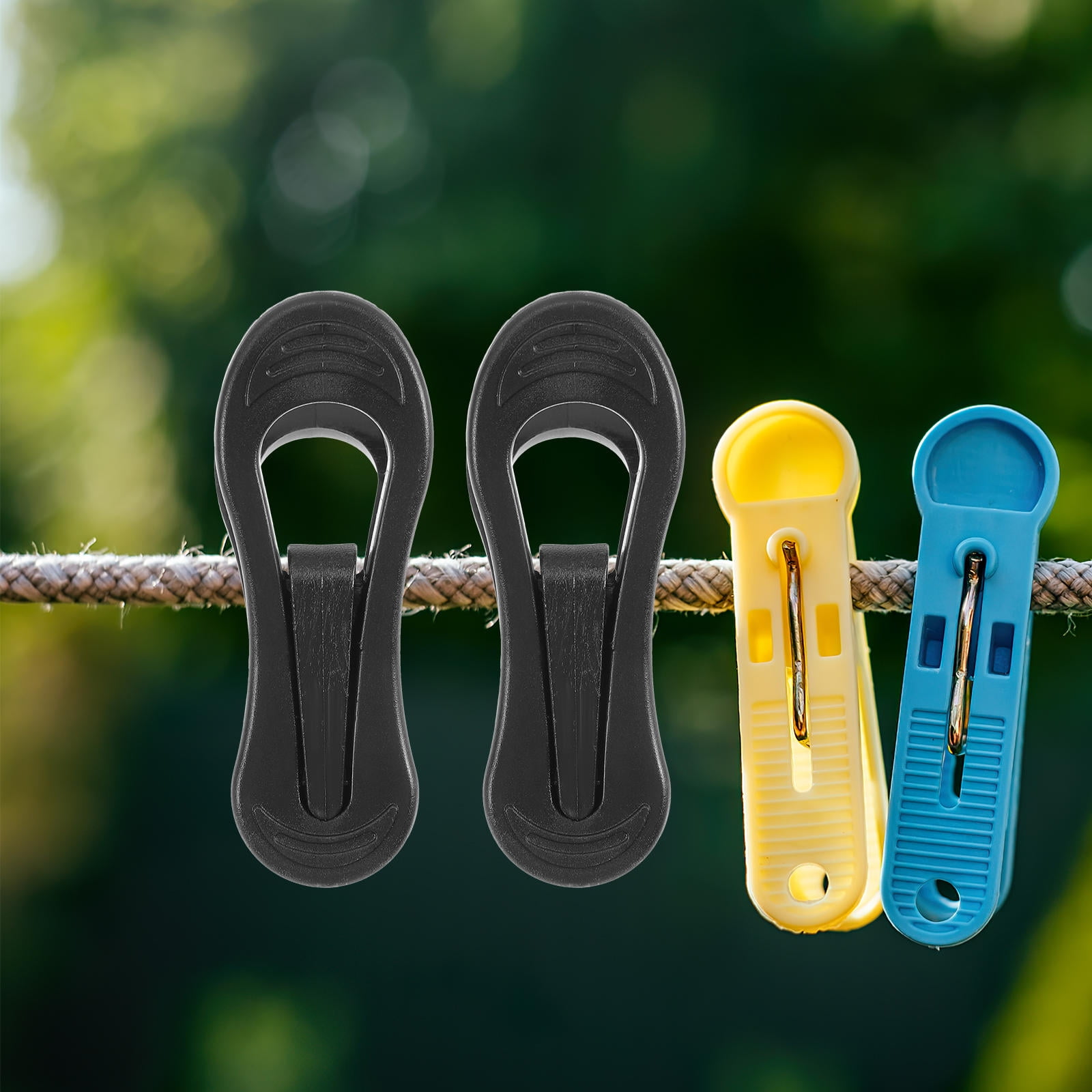 LABSERRON 50Pcs Hangers Clips For Clothes Drying Outdoor ABS Plastic ...