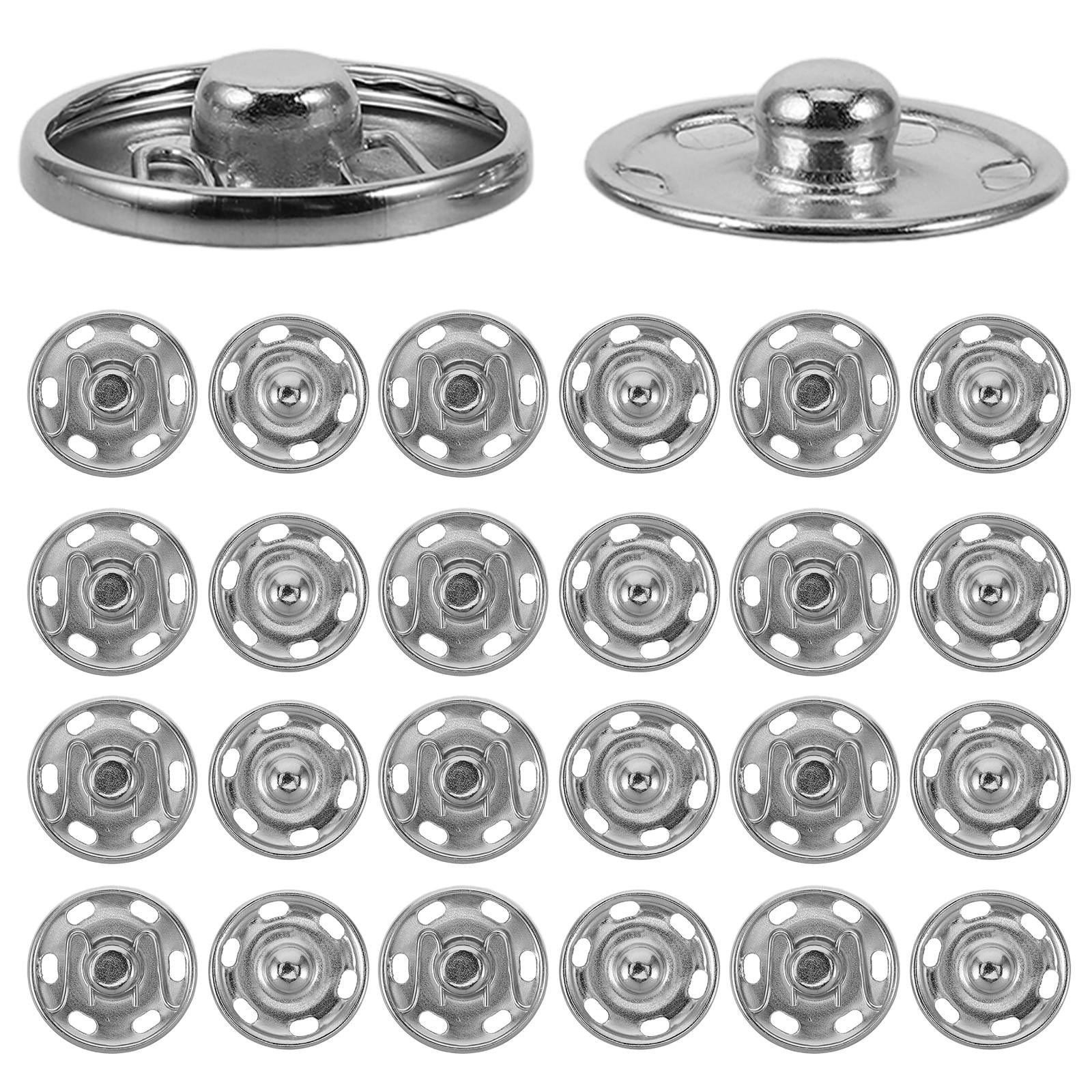 LABSERRON 50Pcs Heavy Duty Snaps For Sewing Clothing Items Metal Snap ...