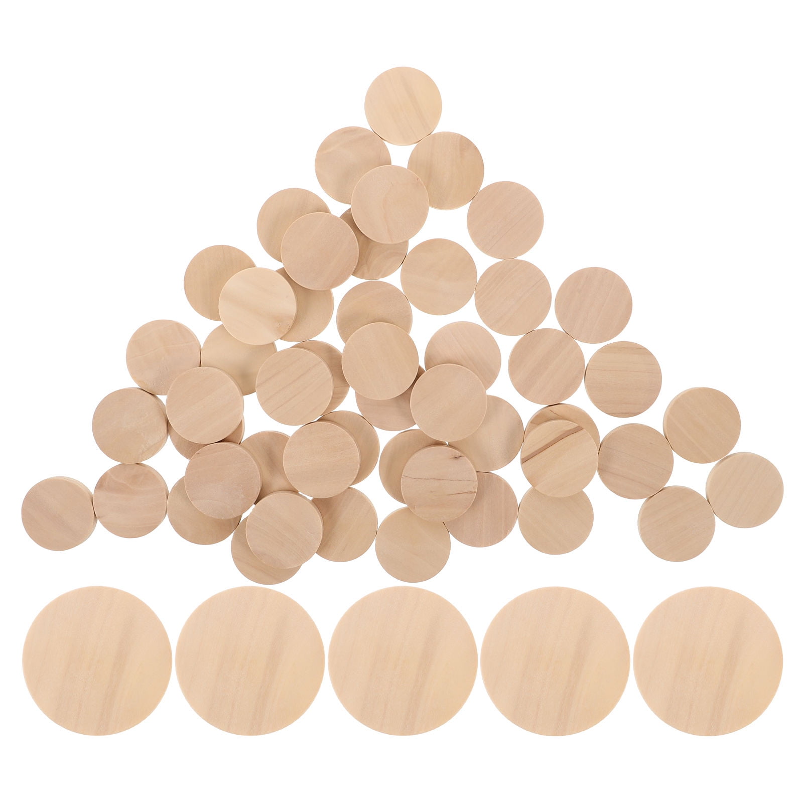 LABSERRON 50Pcs Wooden Circles Minimalist Design for Artists Craft ...