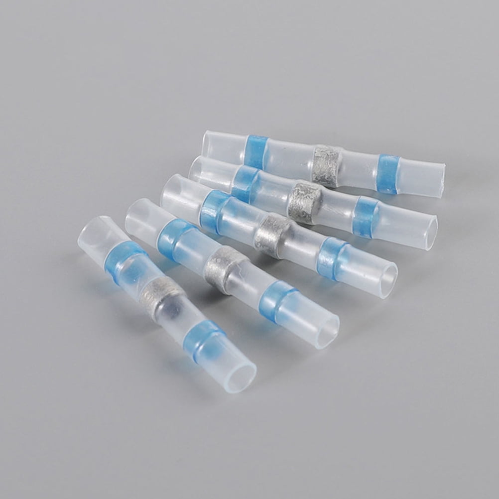LABSERRON 50Set Heat Shrink Cable Connectors Welding Sealing Wire Connectors Round Shape for Car ...