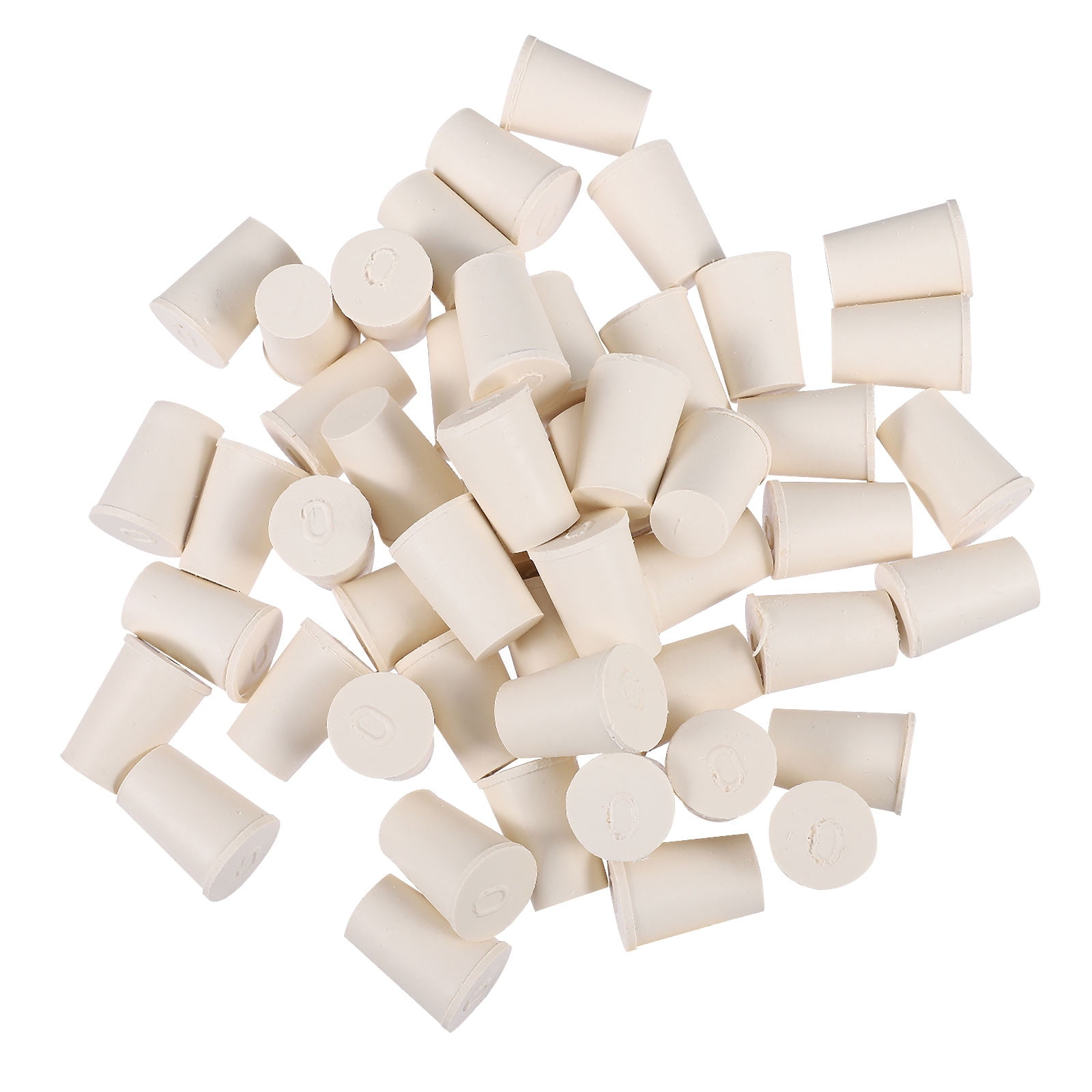 LABSERRON 50Set Lab Solid Rubber Stoppers for Sealing Tubes and Bottles ...