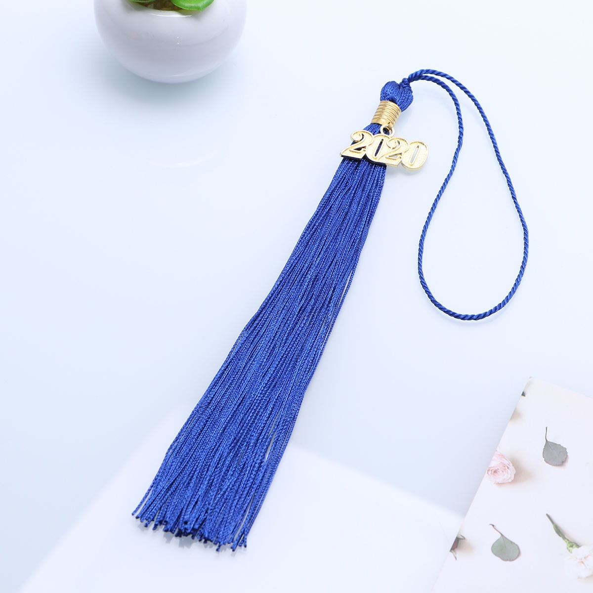 LABSERRON 5Pack Graduation Tassel Holder Ornament Blue Metal Clasp ...