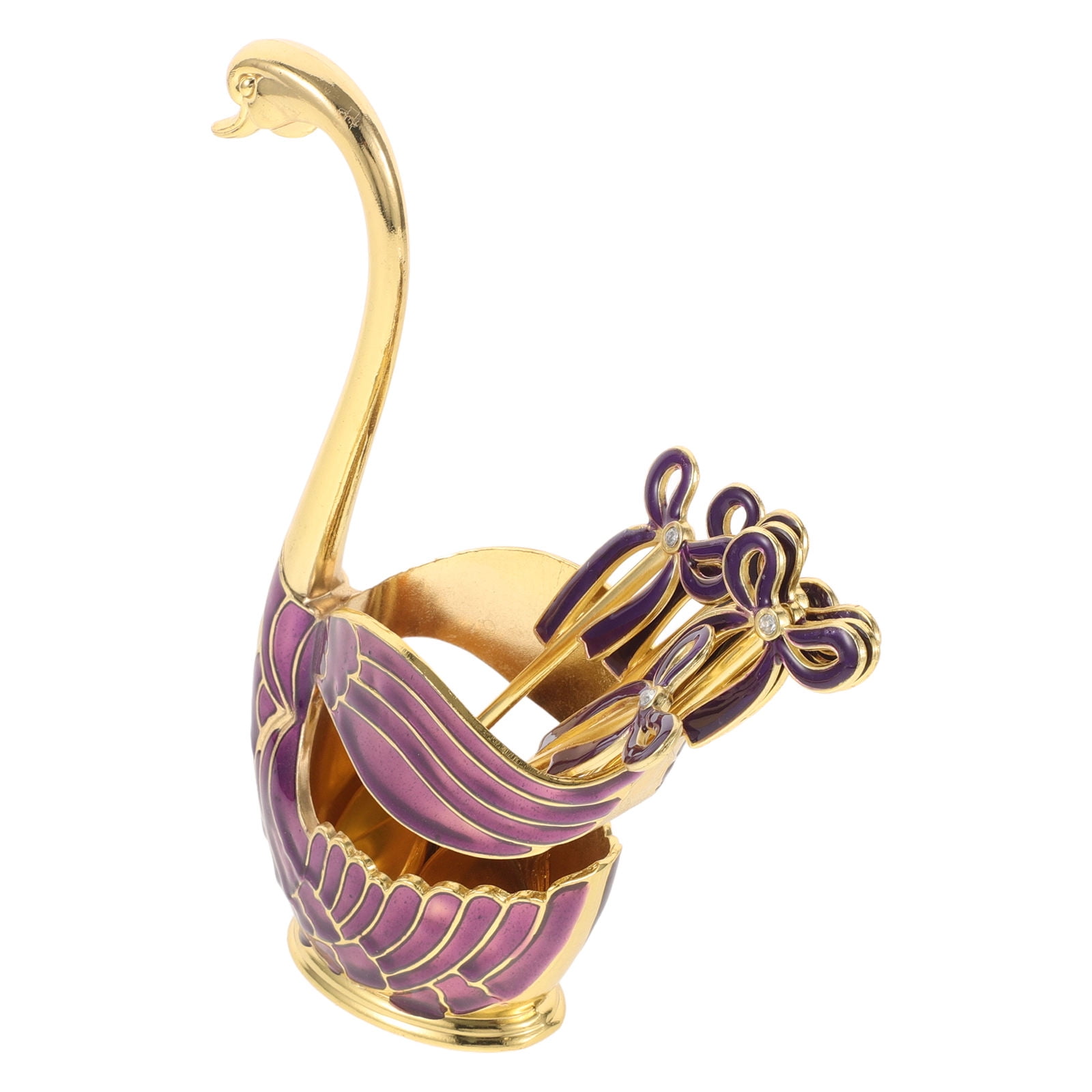 LABSERRON 6 Spoons Reusable Small Appetizer Spoons Zinc Alloy Table ...