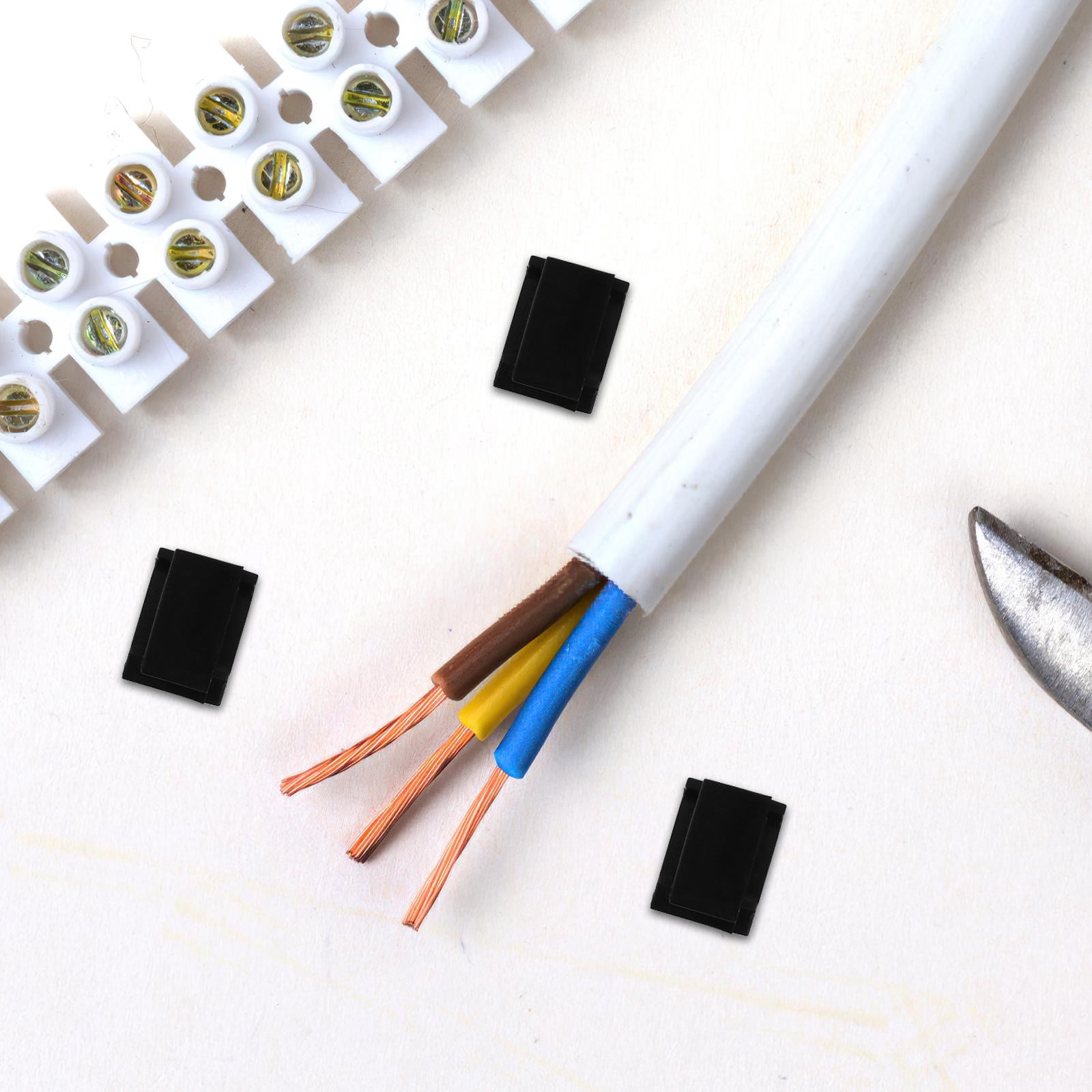 LABSERRON 60Pack Adhesive Cable Clamps for Office Organization ...