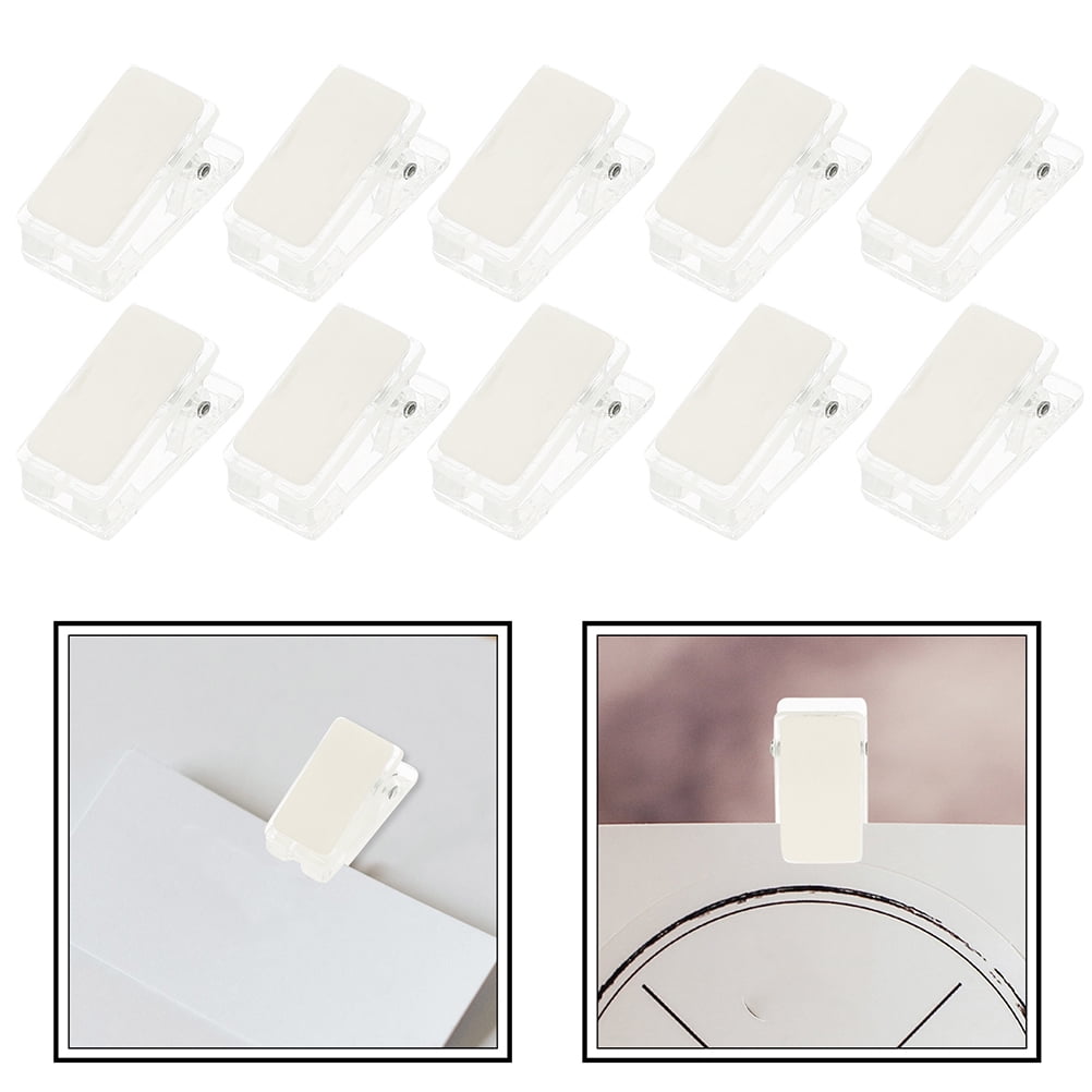 LABSERRON 60Pcs Sticky Clips for Work Badges and Personal Use with Mini ...