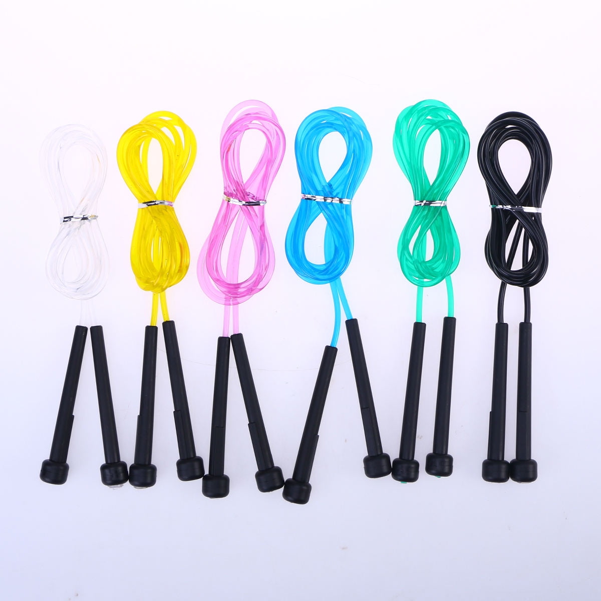 LABSERRON Jump Rope Exercise Ropes PVC 6Set Random Color - Walmart.com