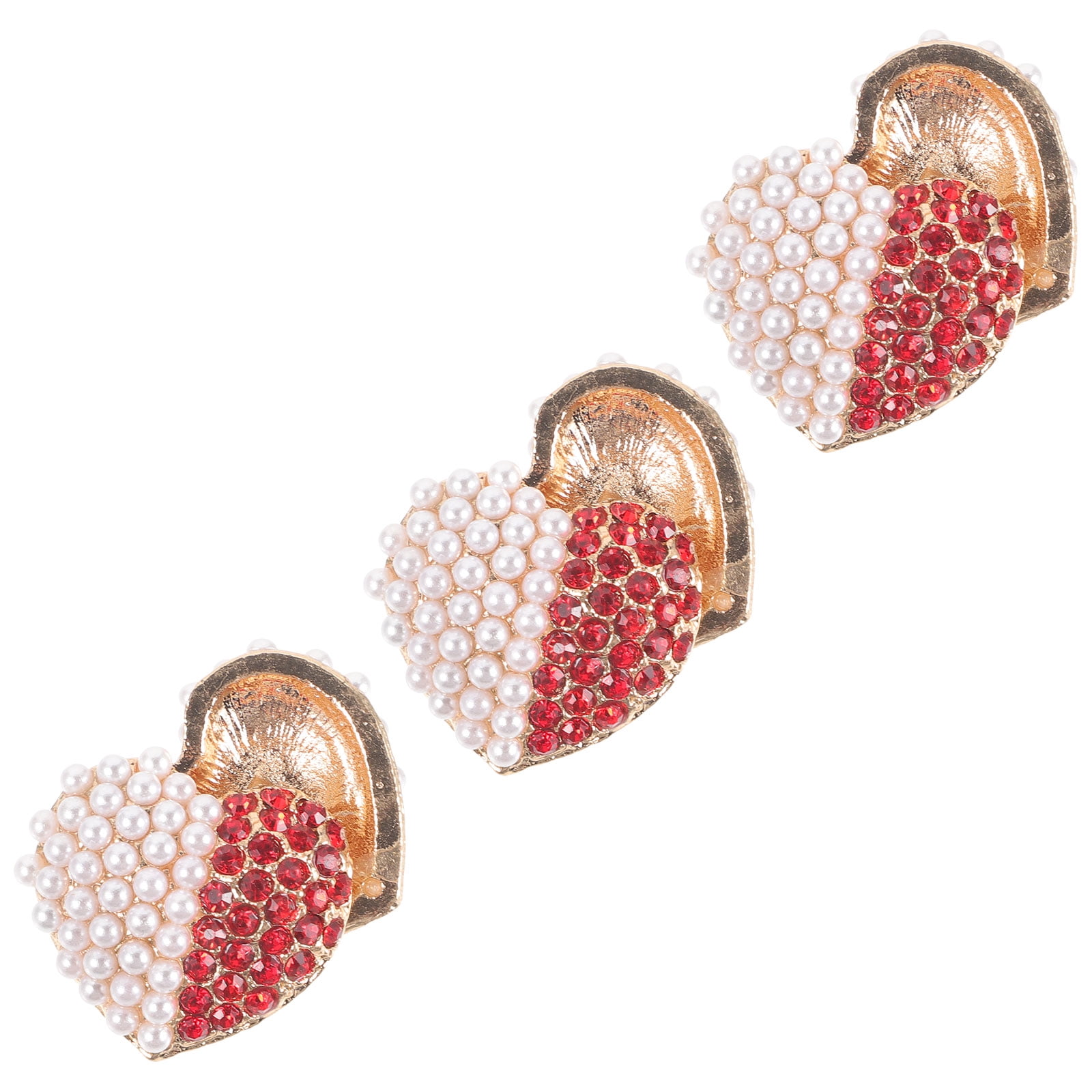LABSERRON 6Pcs Clothing Brooch Heart Shape Lapel Pins for Women Fashion ...