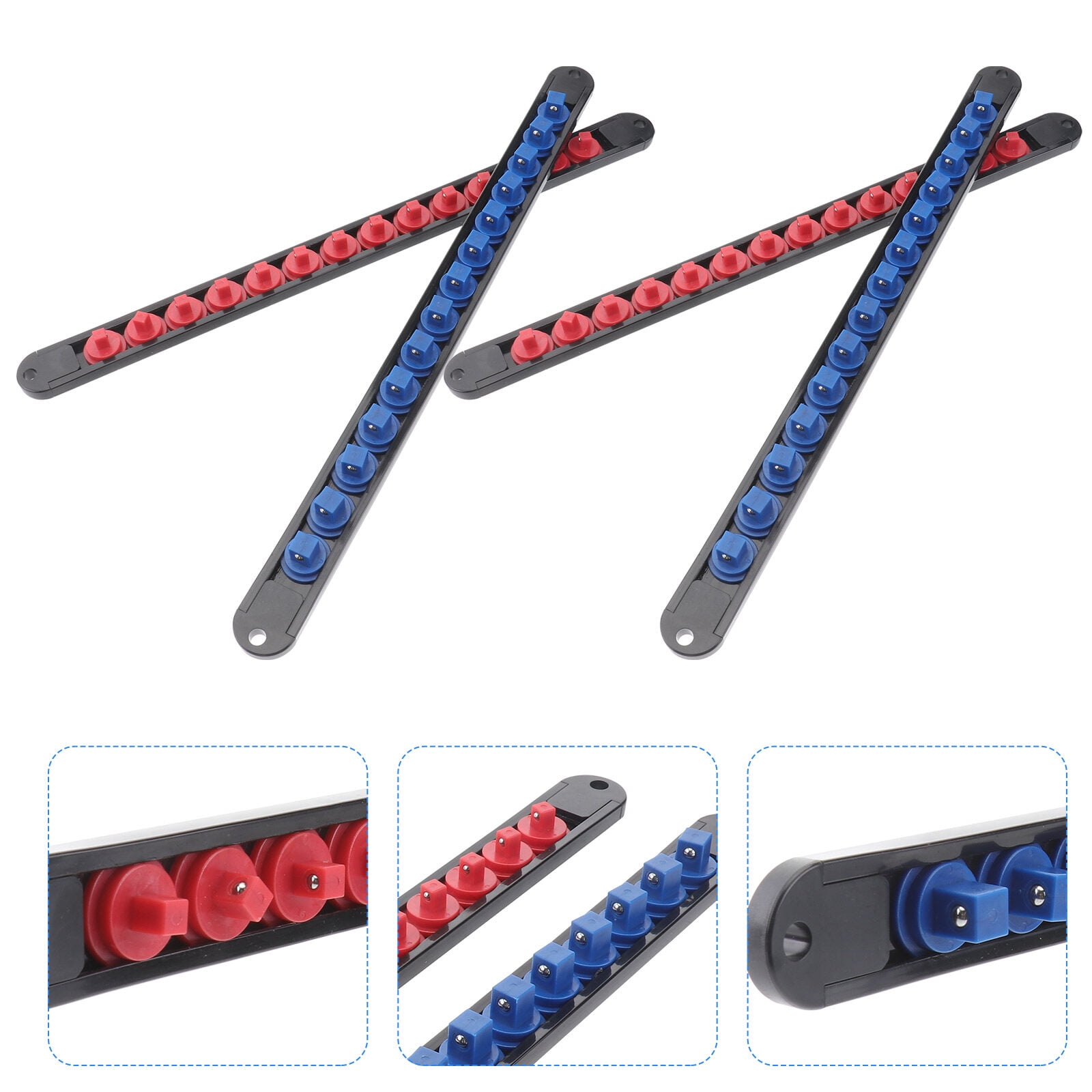 LABSERRON 6Pcs Sleeve Socket Frame Holder for Assorted Color Tools 18X2 ...