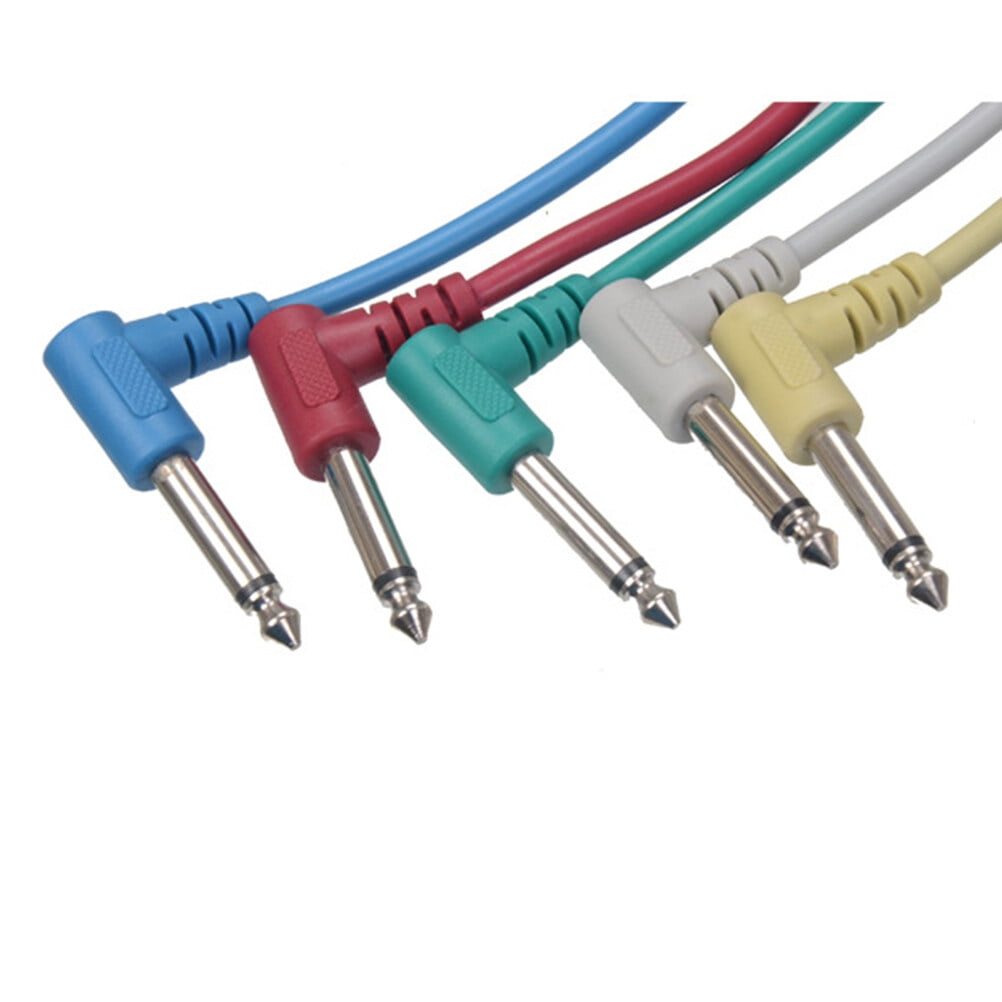 LABSERRON 6Set Pedal Board Patch Cables Blue Plastic Professional ...