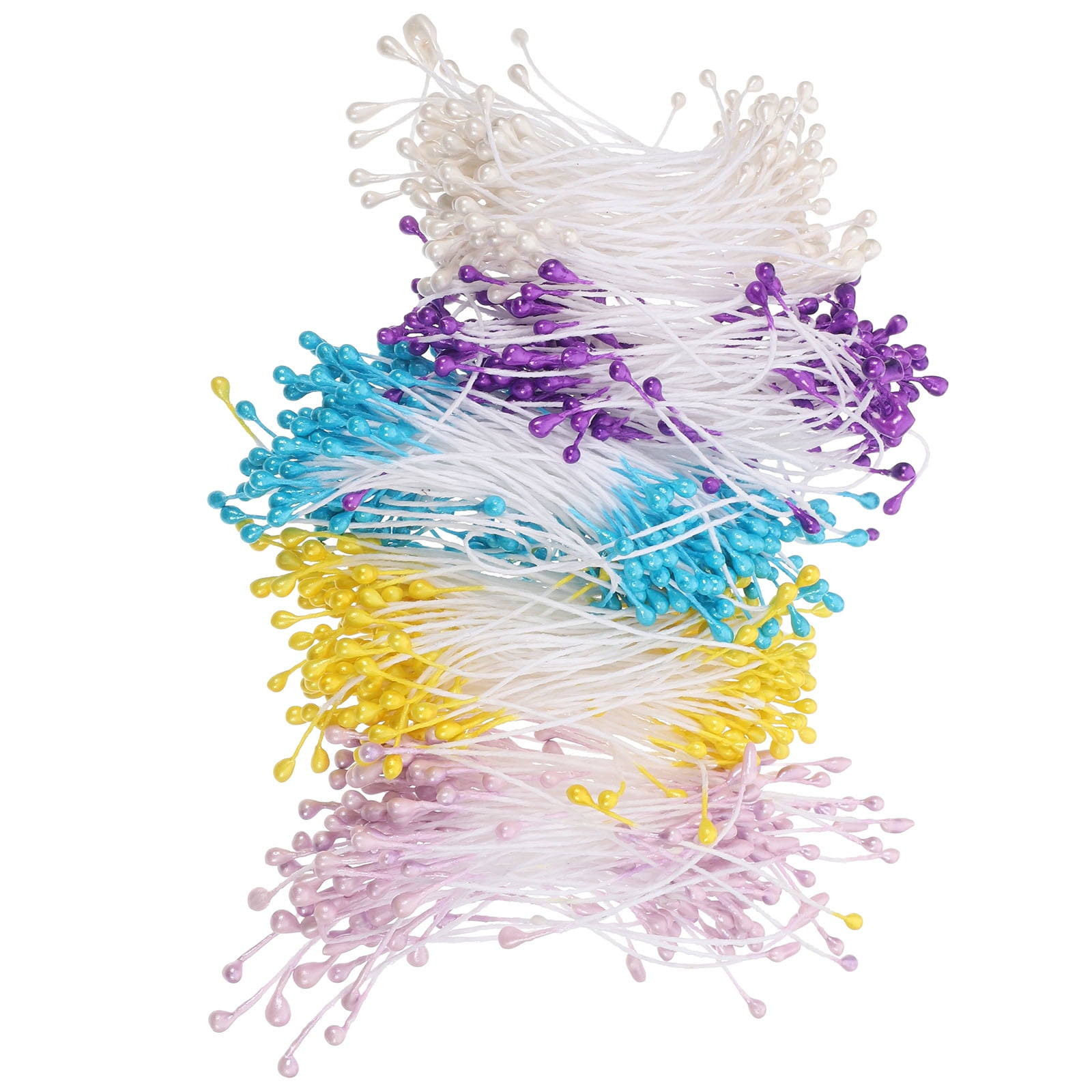 LABSERRON 750 Pcs Handmade Crafts Decorations Floral Stamens for Wedding Head Flower Decoration ...