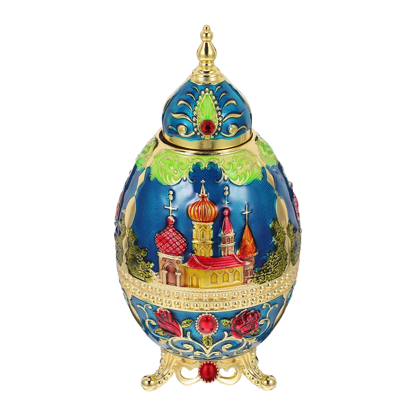 LABSERRON 7Pcs Blue Retro Design Zinc Alloy Toothpick Holder Box with ...