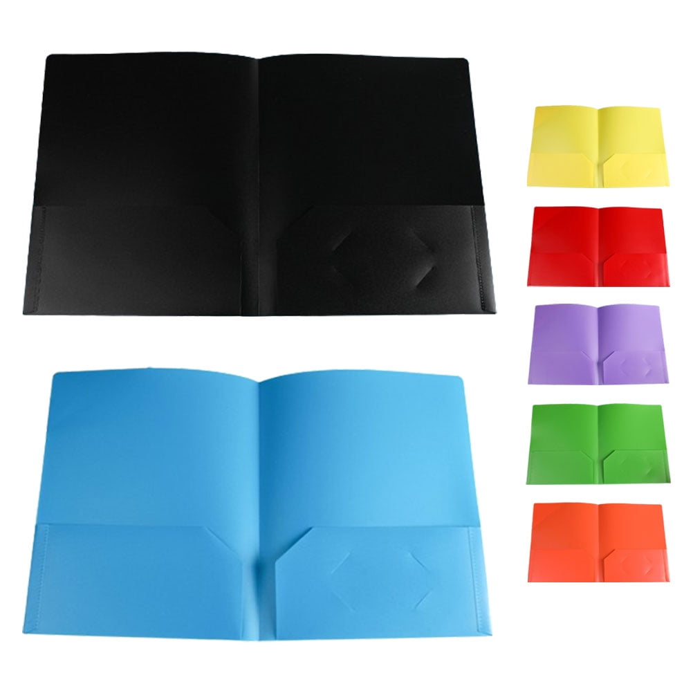 LABSERRON 7Pcs Purple File Folder With Dual Pockets For Students And ...