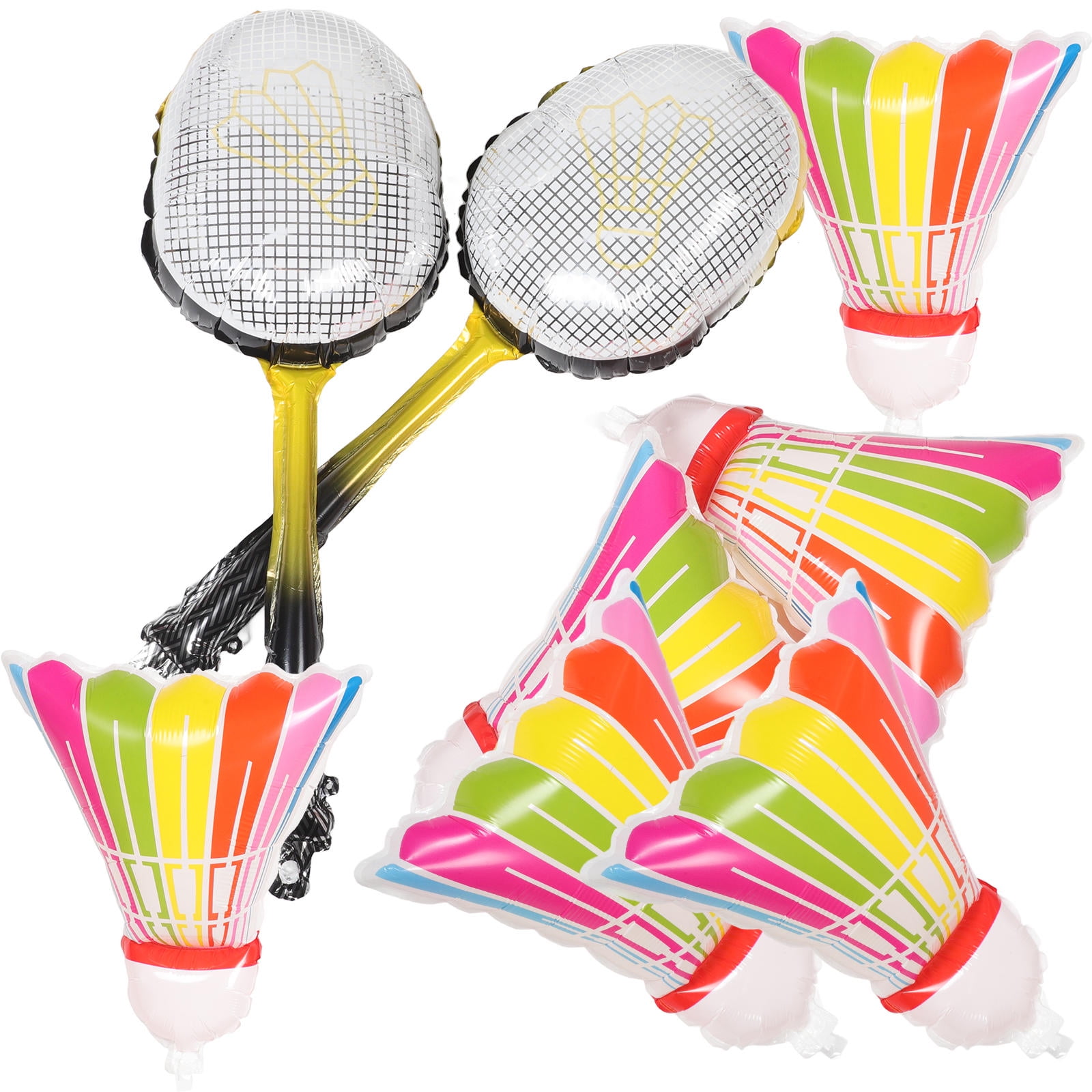LABSERRON 8Pcs Racket Shape Balloons Assorted Color 27.6x11x0.04in ...