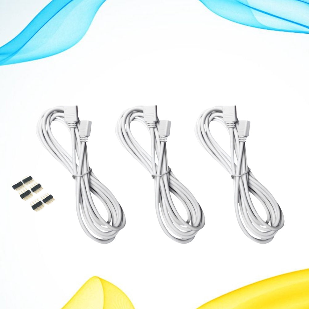 LABSERRON 9Pcs RGB Extension Cord Copper Led Strip Cable Lighting Strip ...
