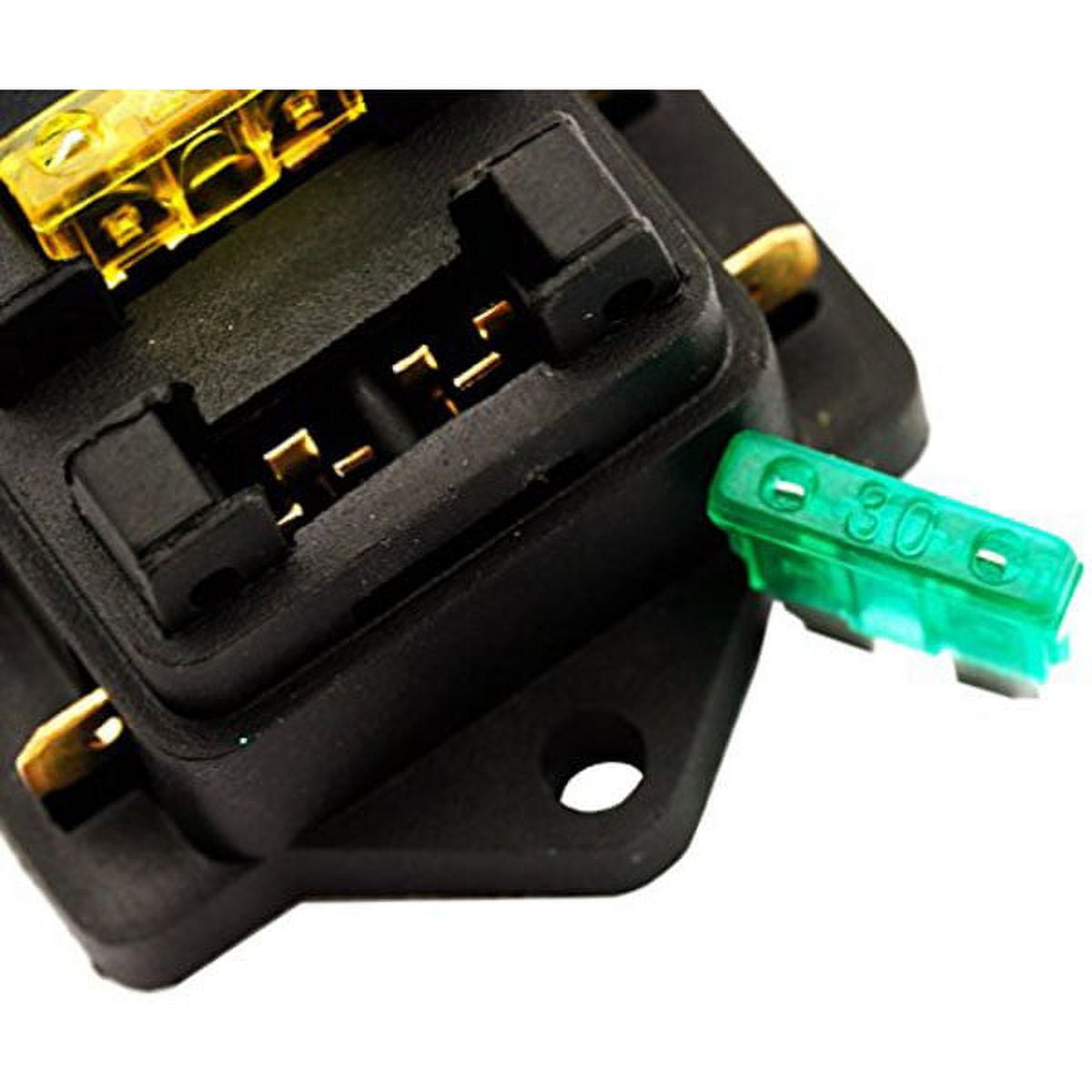 LABSERRON Black Plastic Fuse Block Module for Car Inline Fuse Holder ...