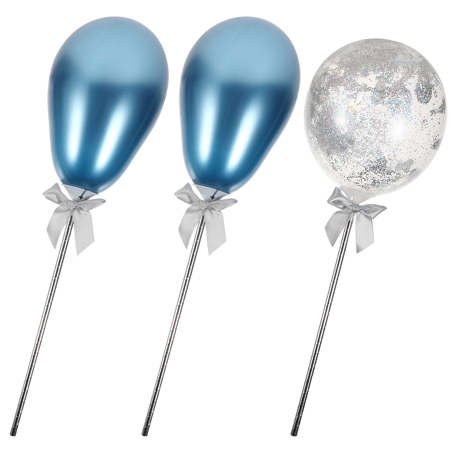 LABSERRON Blue Balloon Cake Topper for Decorative Supplies Birthday ...