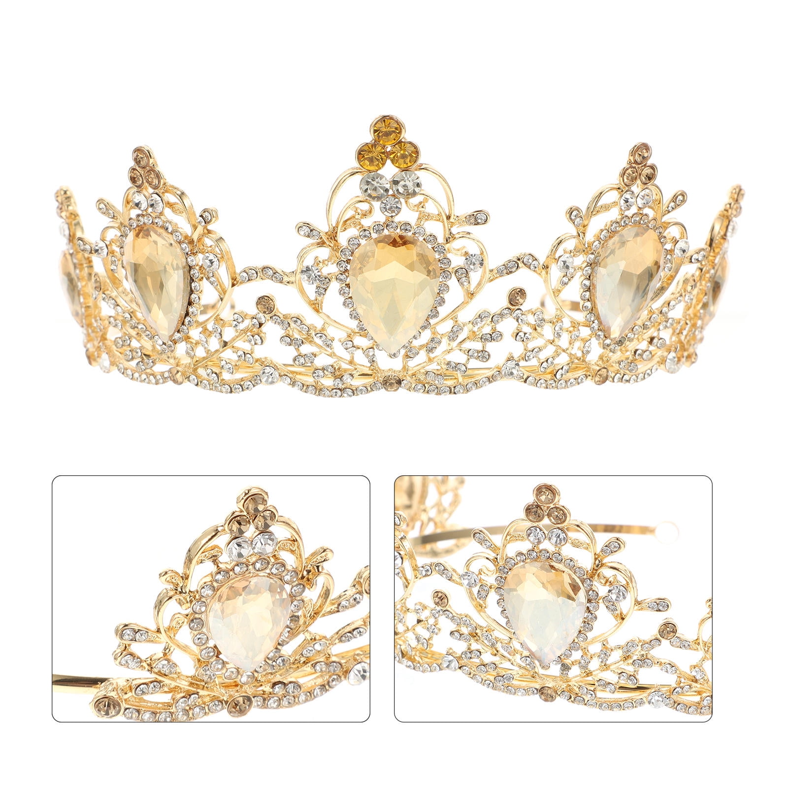 LABSERRON Bridal Headpieces Crown Headdress 1Pack Baroque Style Durable ...