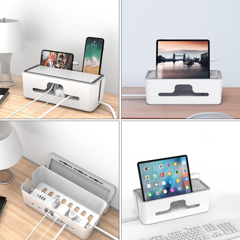 LABSERRON Cable Organizer 1Pc White Rubber for Office Cord Management ...