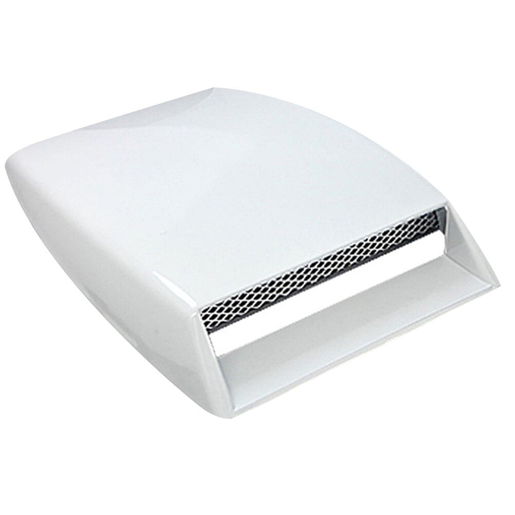 LABSERRON Car Hood Scoop 1Set White Abs Air Flow Intake Bonnet Hood ...